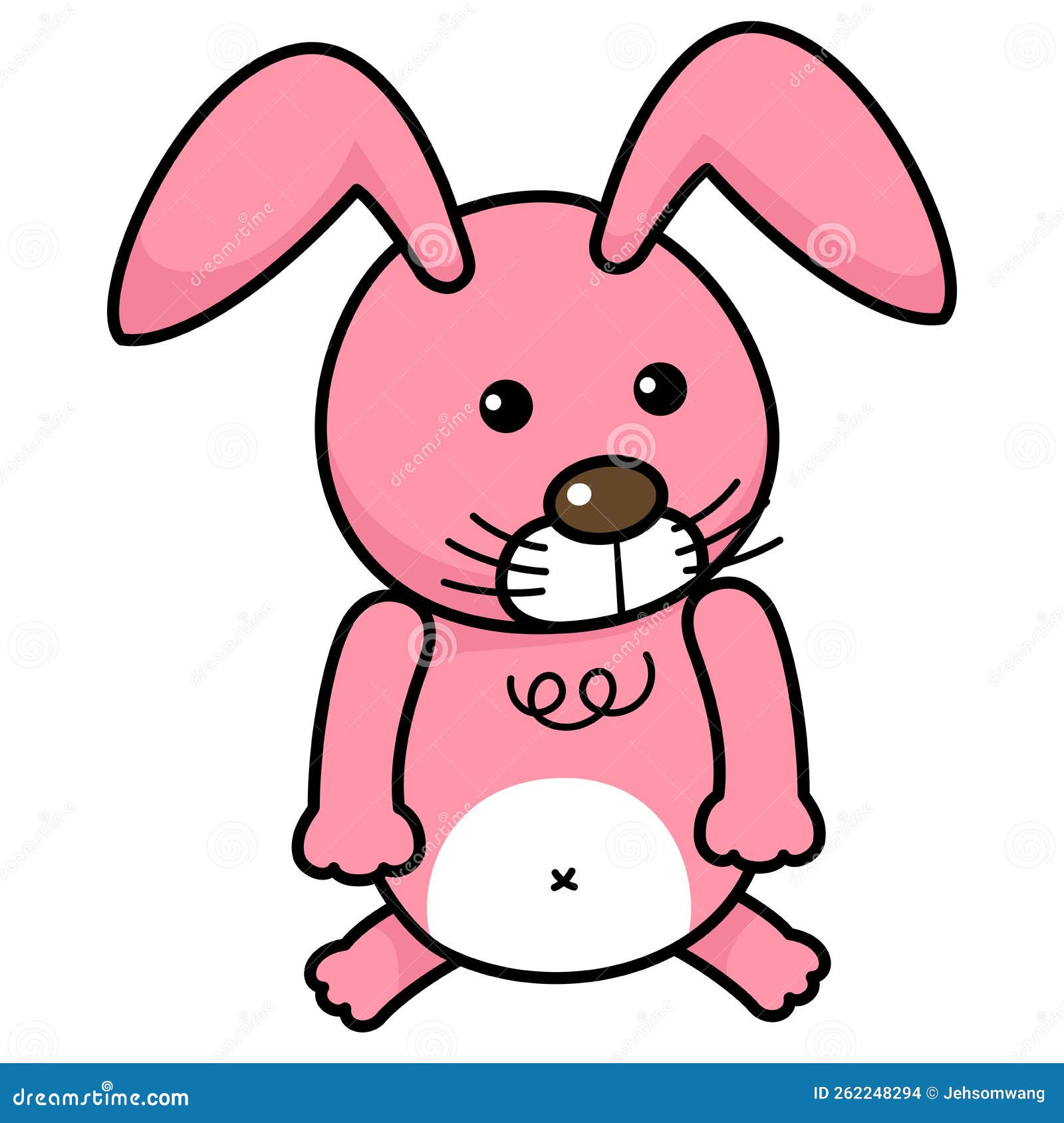 Colorful Cartoon Character Rabbit Stock Vector - Illustration of ...