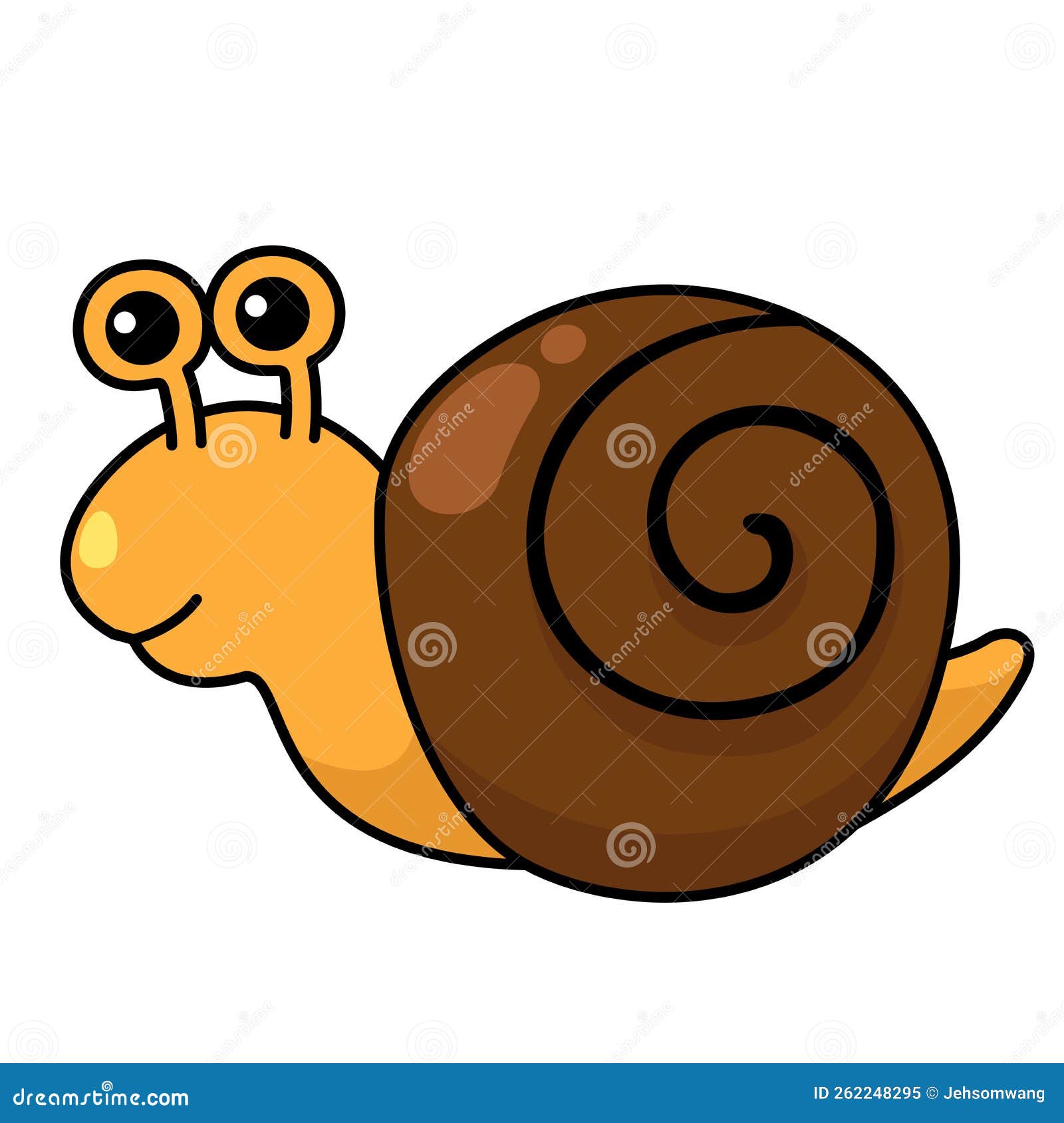 Colorful Cartoon Character Snail Stock Vector - Illustration of funny ...