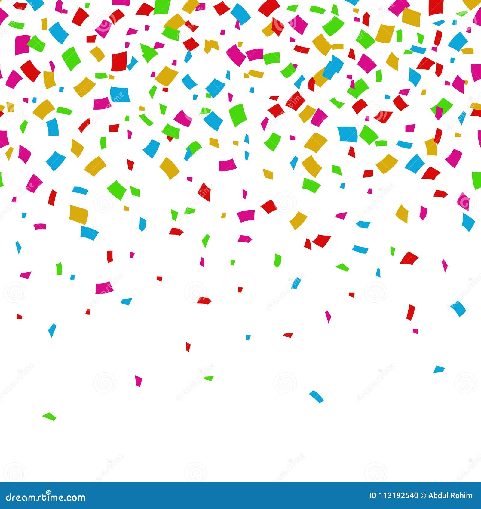 Colorful Confetti Falling on White Background Stock Vector ... Colorful Confetti Falling on White Background Stock Vector ...