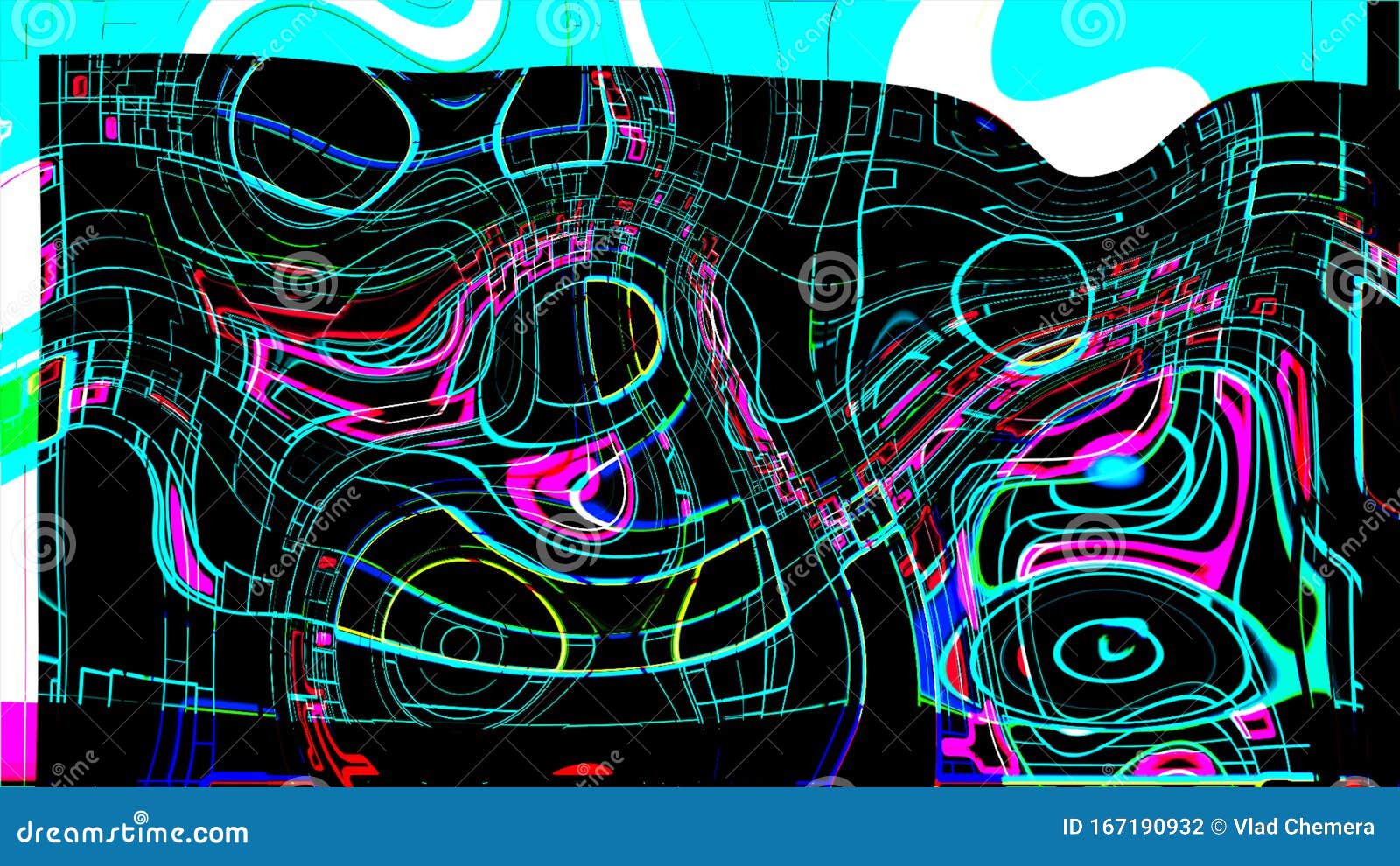 Bright Artistic Splashes with Abstract Color Texture. Modern Futuristic ...