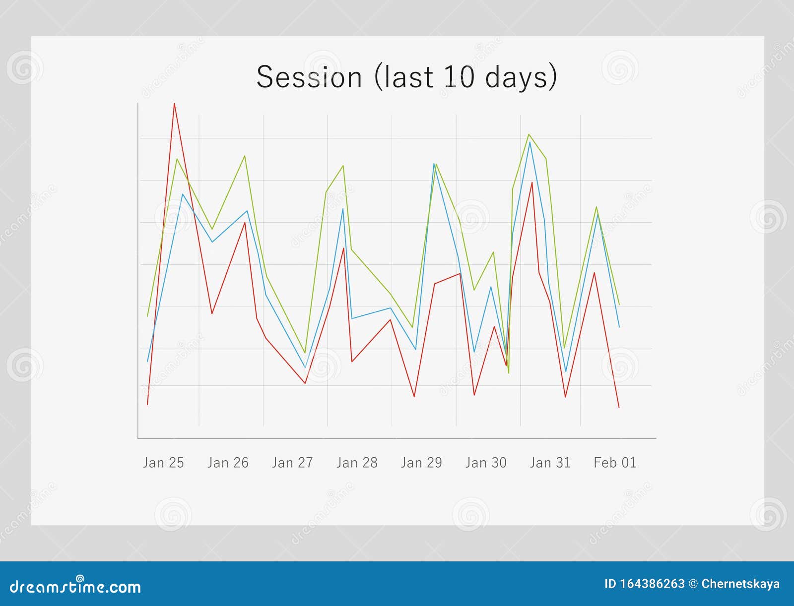 Illustration of Colorful Graph on White Stock Illustration ...