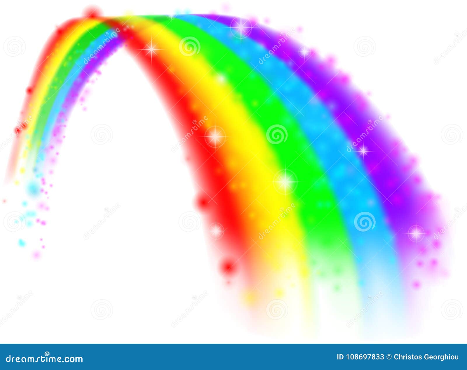 Rainbow Design Element stock vector. Illustration of motif - 108697833