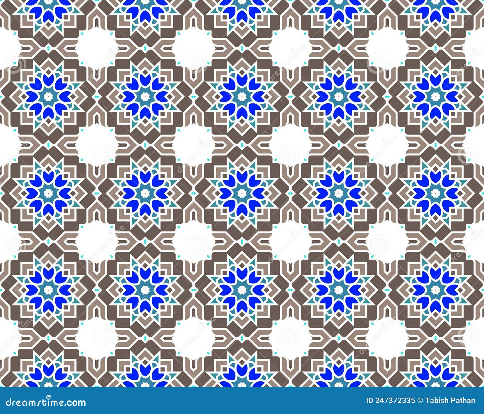 Illustration of a Colorful Seamless Tile Pattern Stock Illustration ...