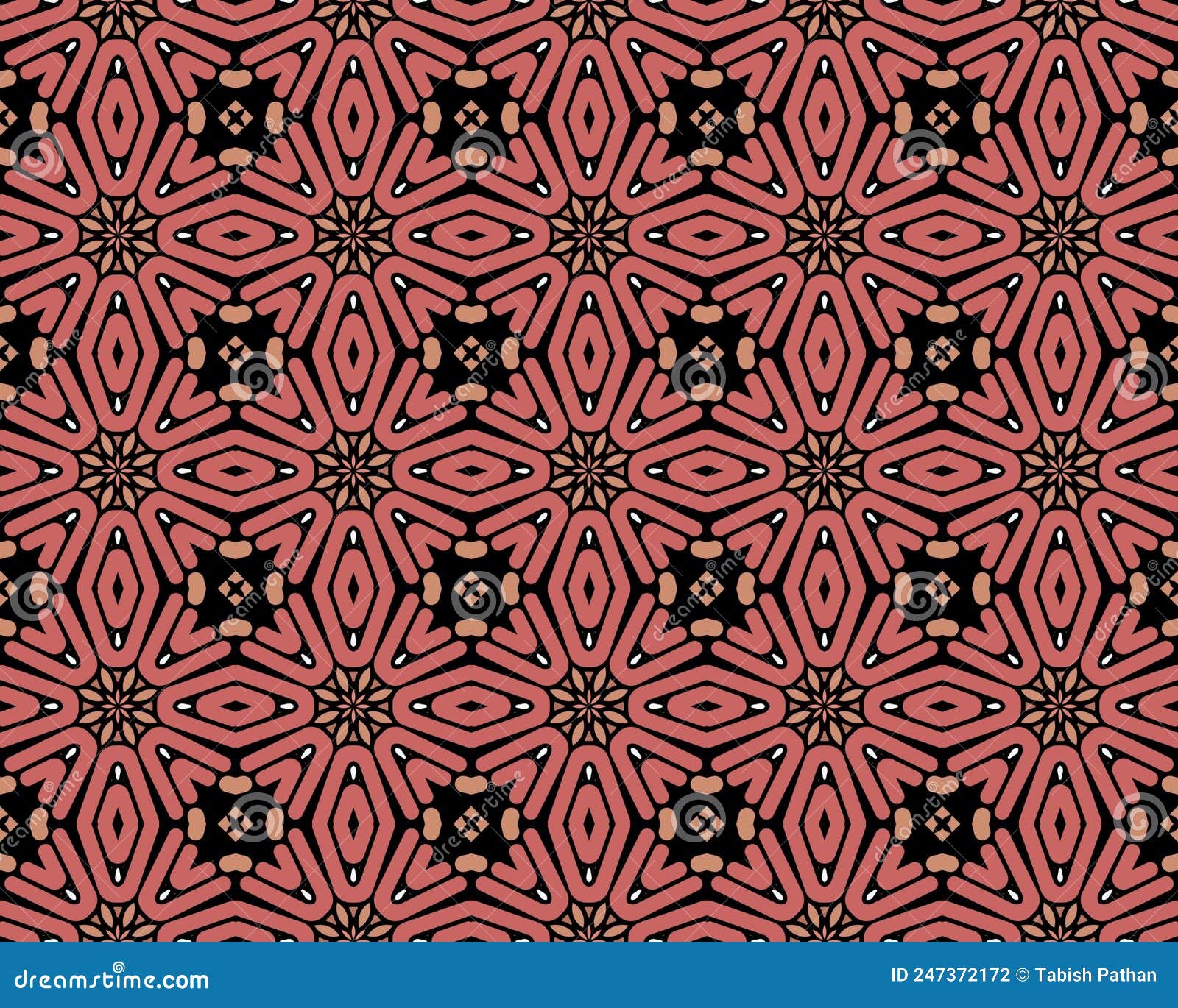 Illustration of a Colorful Seamless Tile Pattern for Wallpapers and ...