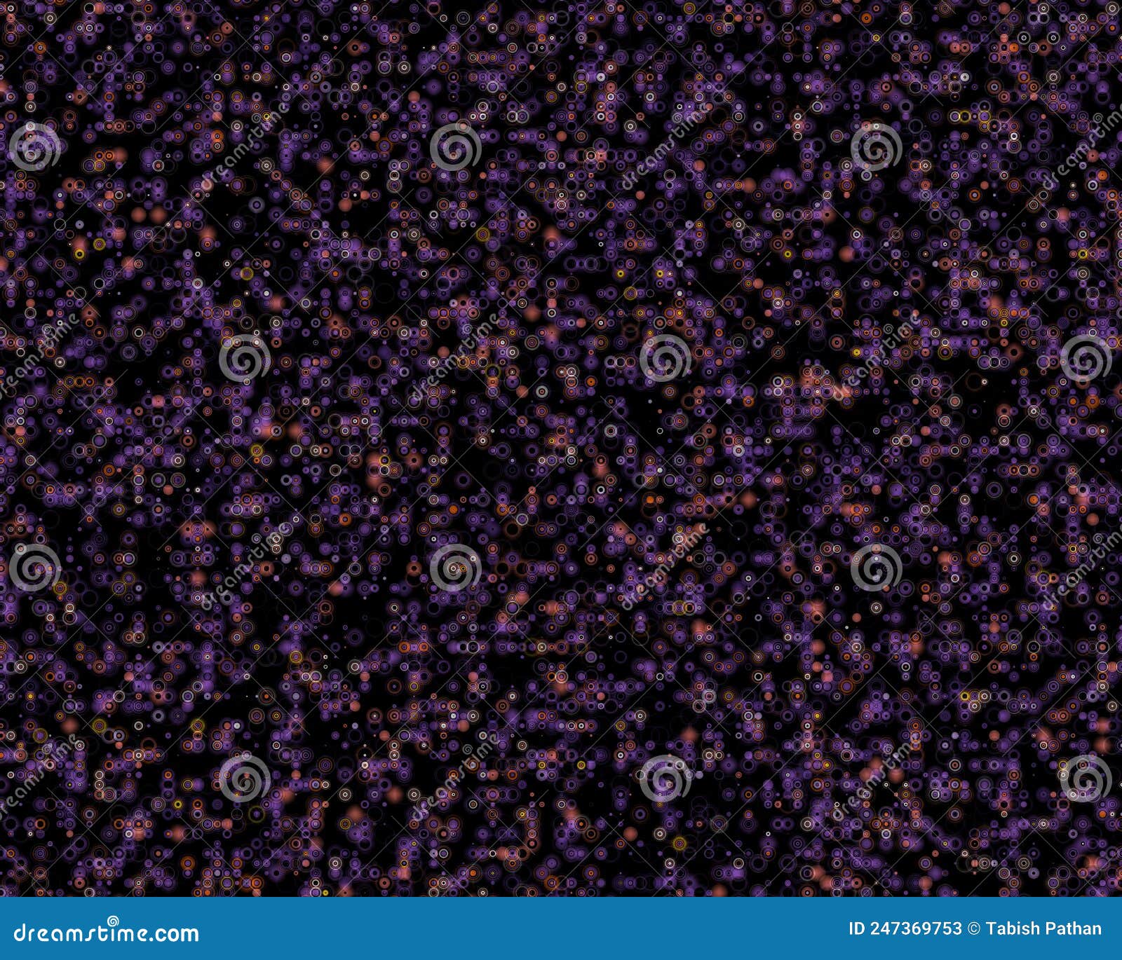 Illustration of Colorful Small Circles on a Dark Background Stock ...