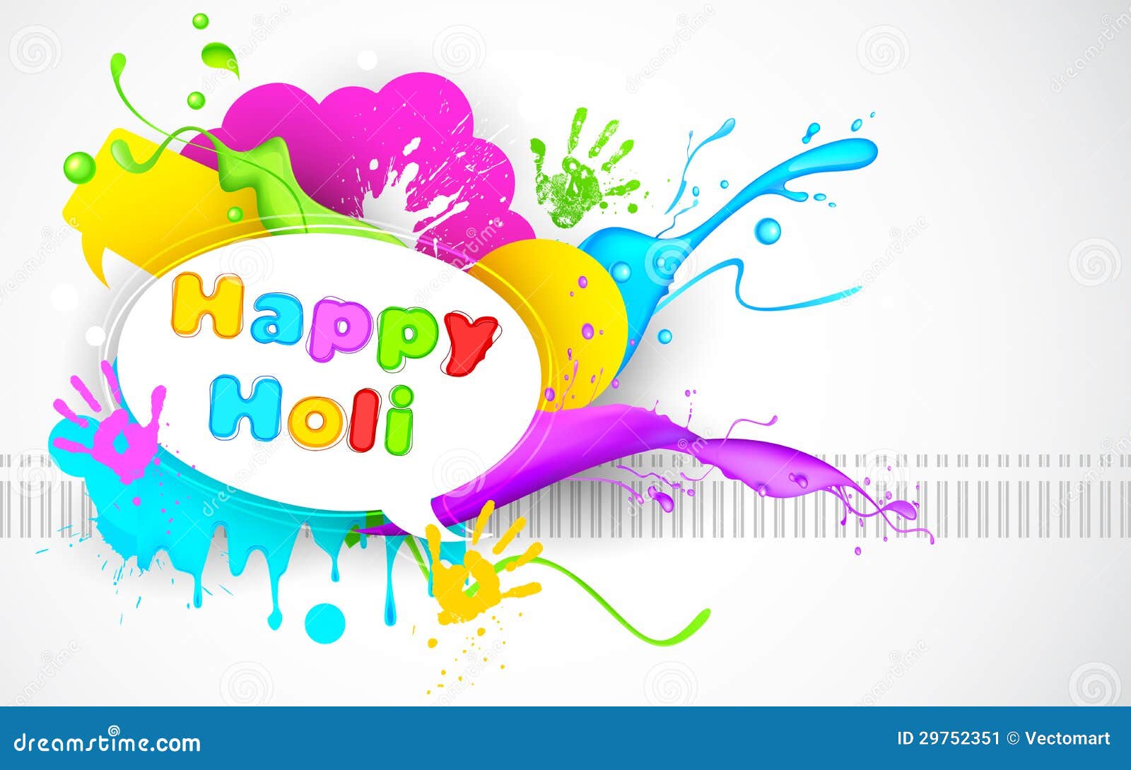 Colorful Splash in Holi Wallpaper Stock Vector - Illustration of holi ...