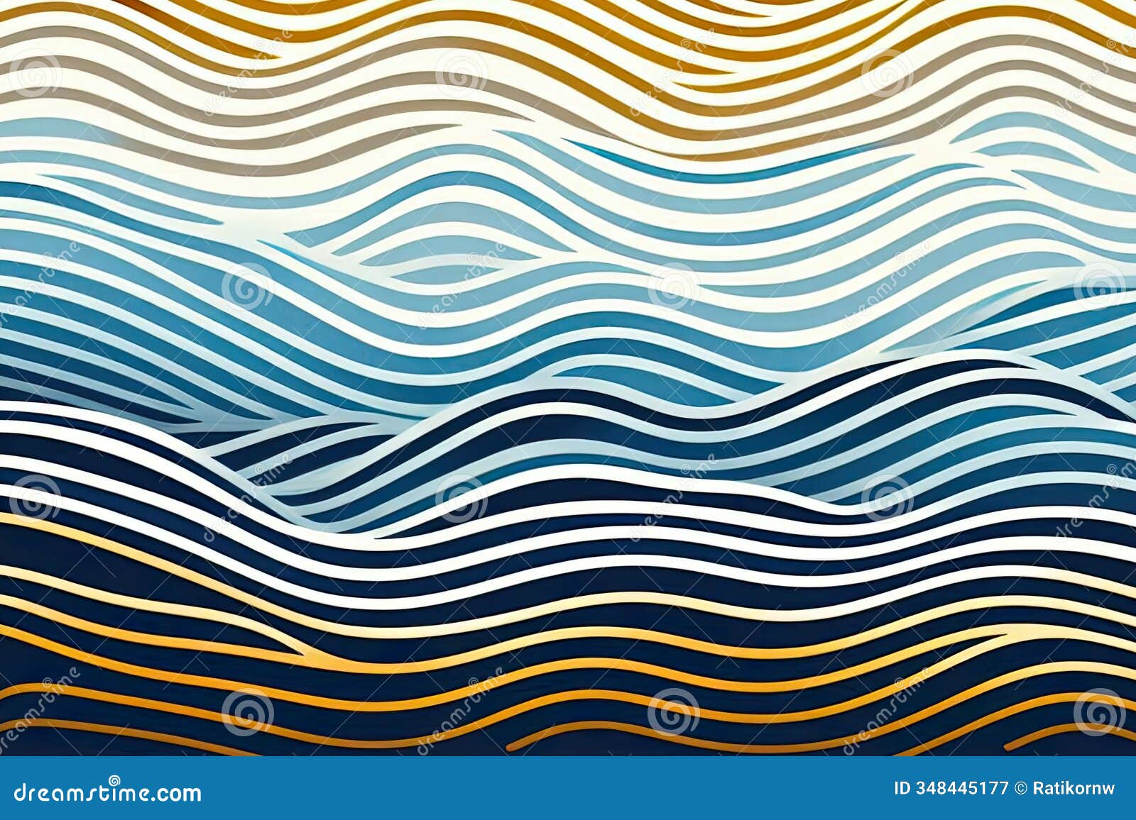 Illustration of Colorful Wave Line Pattern Background Stock ...