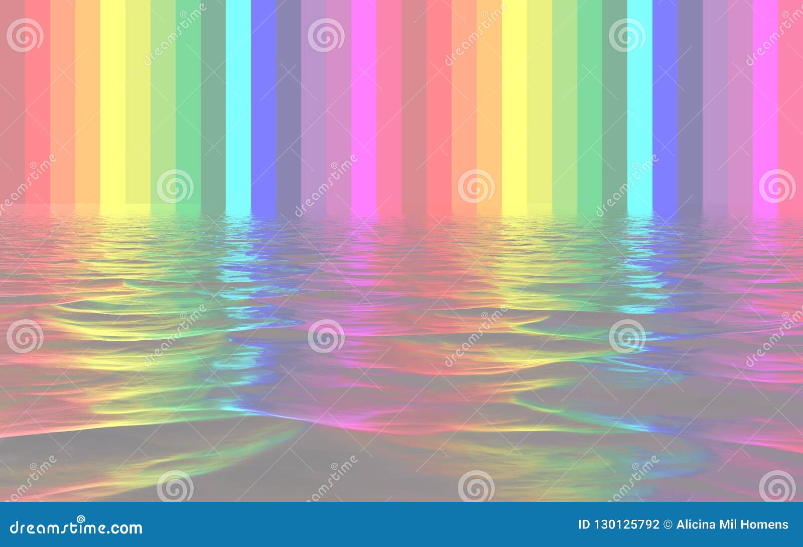 Illustration with the Colors of the Rainbow Stock Illustration ...