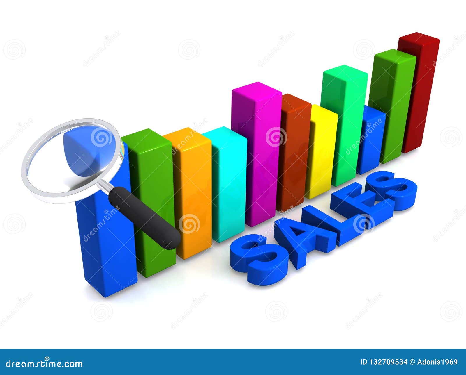 Sales chart stock illustration. Illustration of original - 132709534