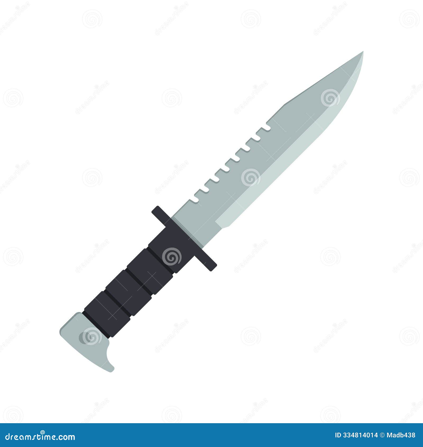 Illustration of a Combat Knife. Vector. Stock Illustration ...