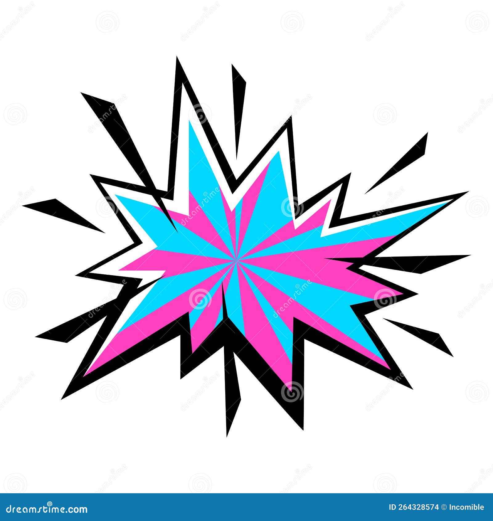 Illustration of Comic Explosion. Cartoon Pop Art Creative Image Stock ...