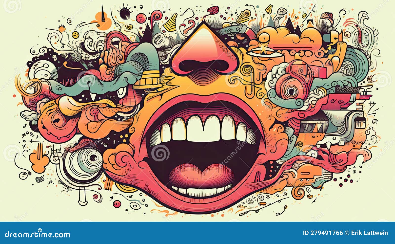 An Illustration that Communicates Crazyness - Made with Generative AI ...