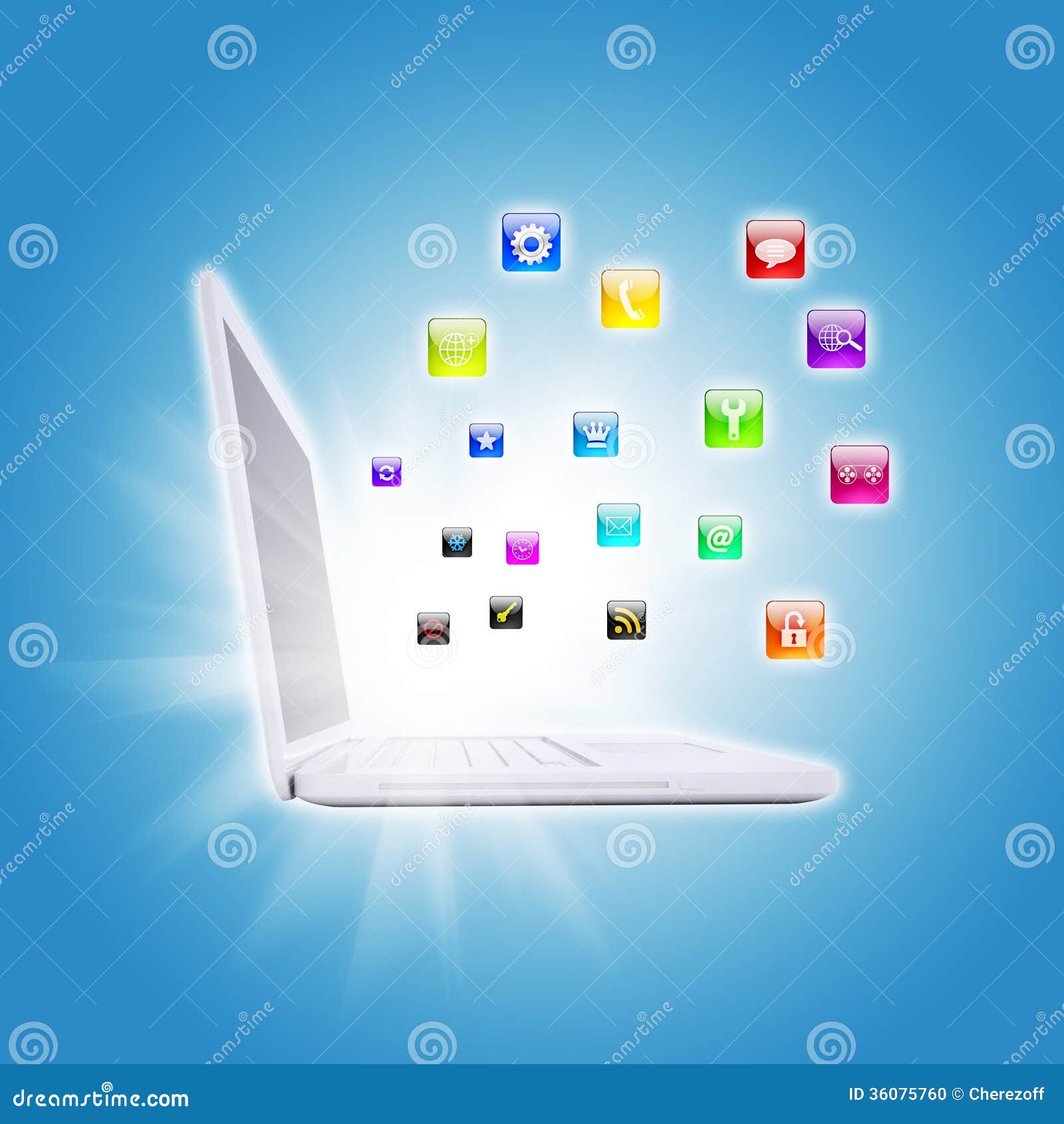 Illustration of Communication Technologies Stock Illustration ...