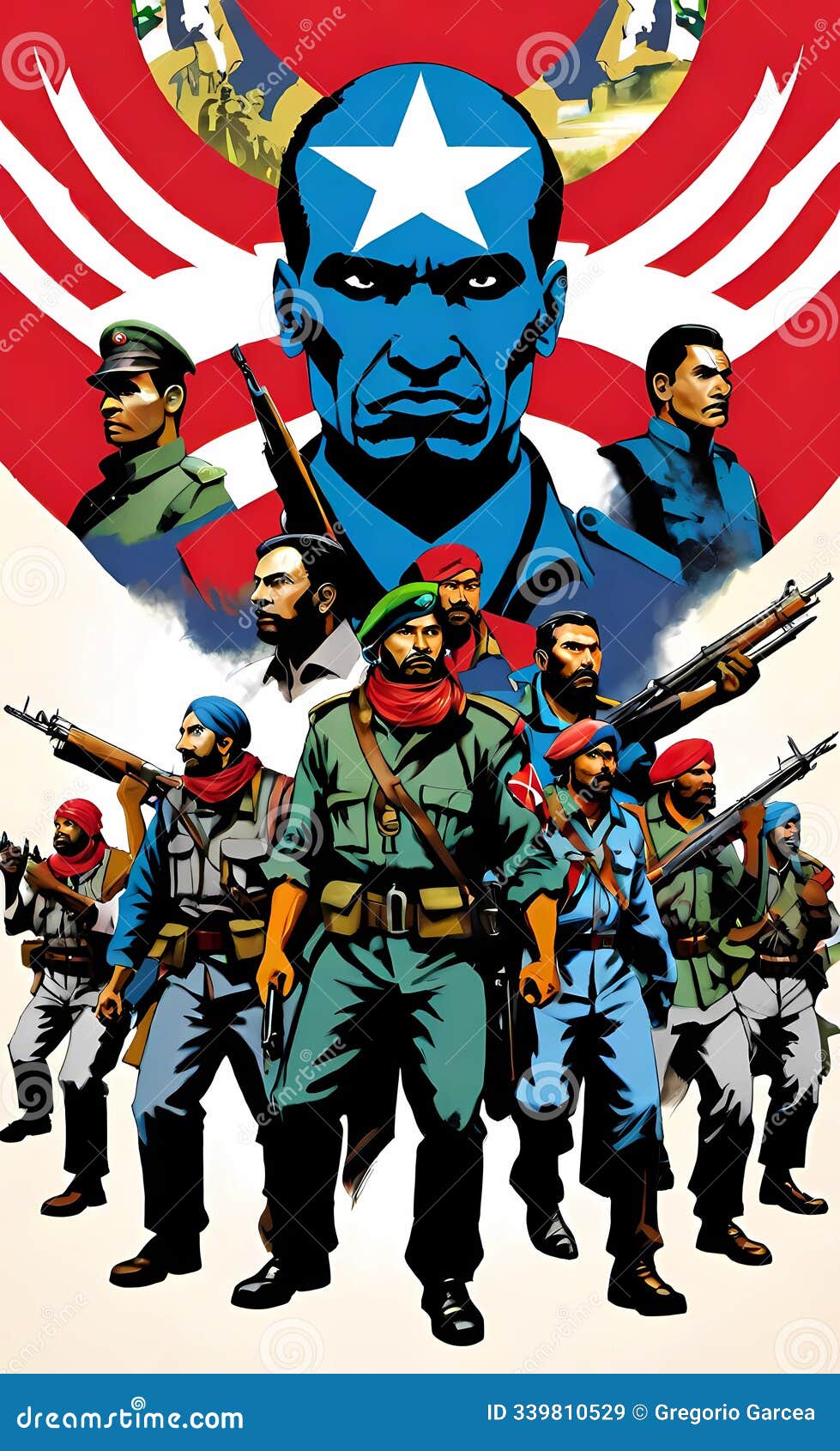 Illustration of Communist Warriors Stock Illustration - Illustration of ...