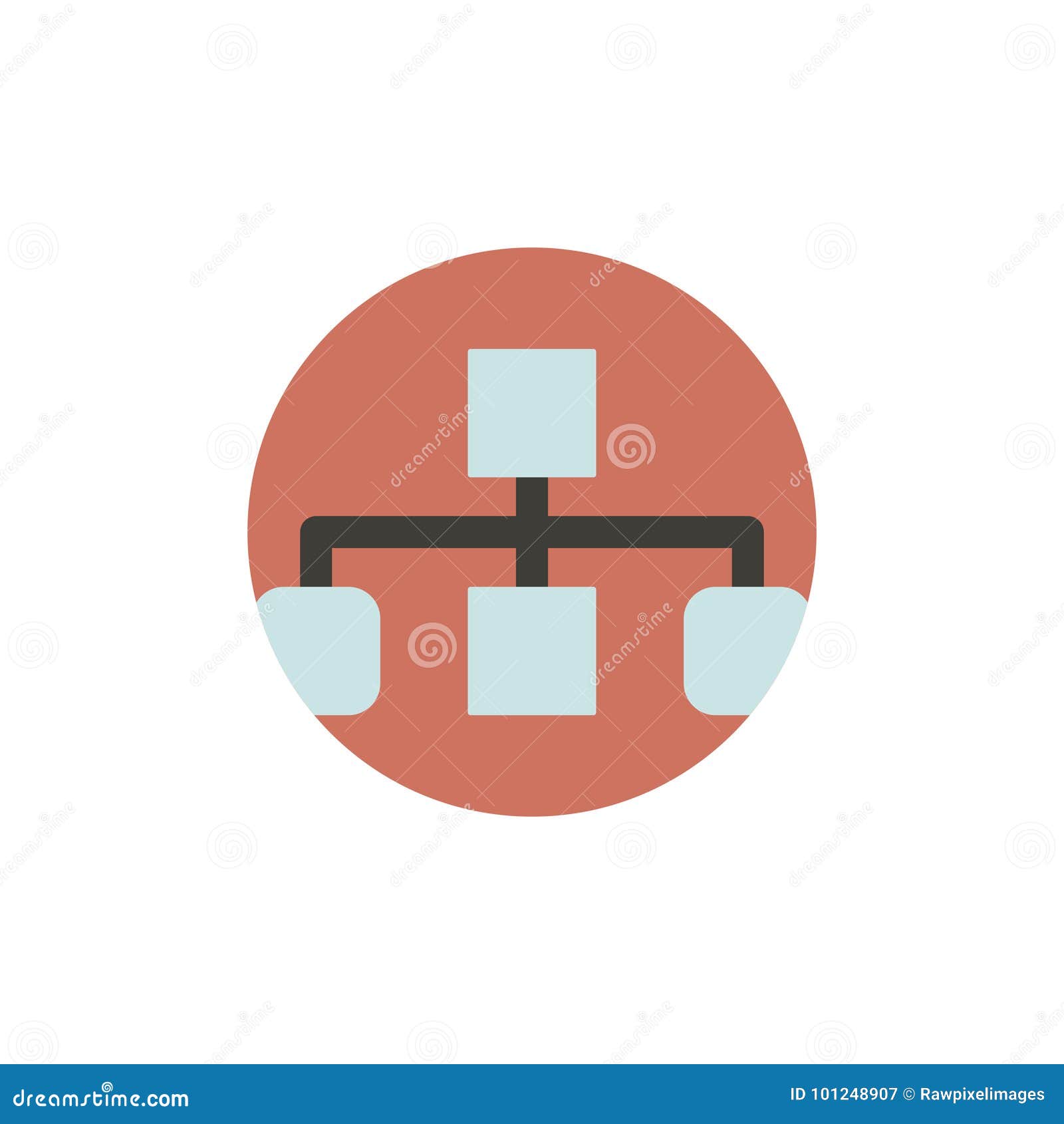 Illustration of Company Organization Vector Stock Vector - Illustration ...