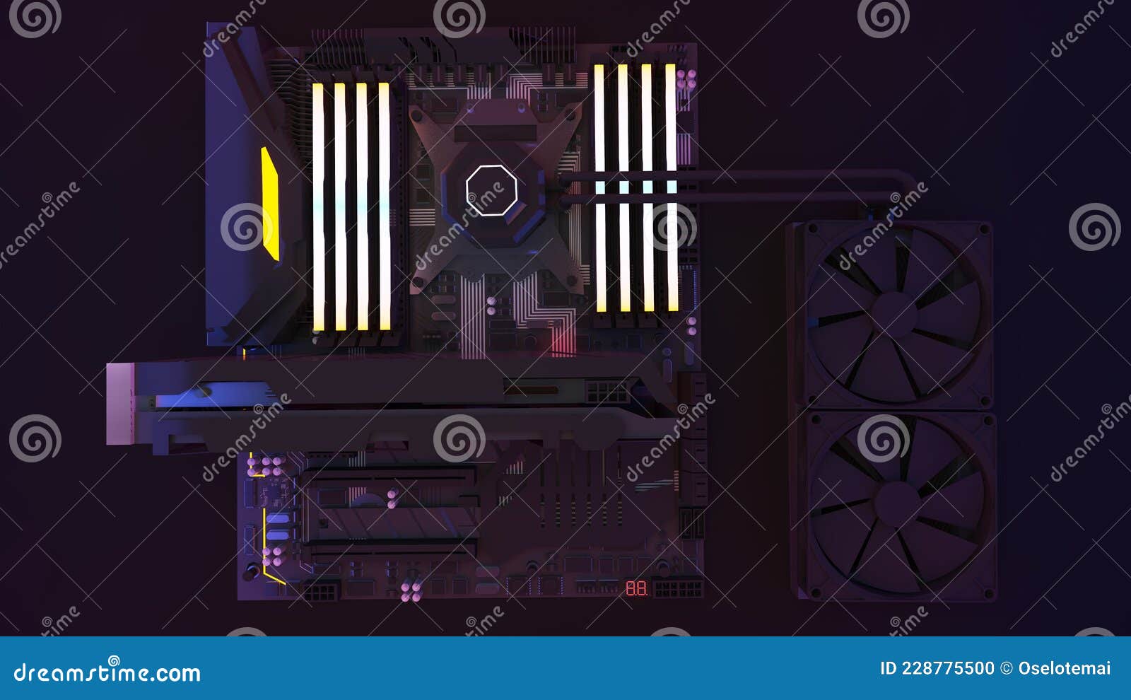 An Illustration of the Components of a Basic Computer.computer ...