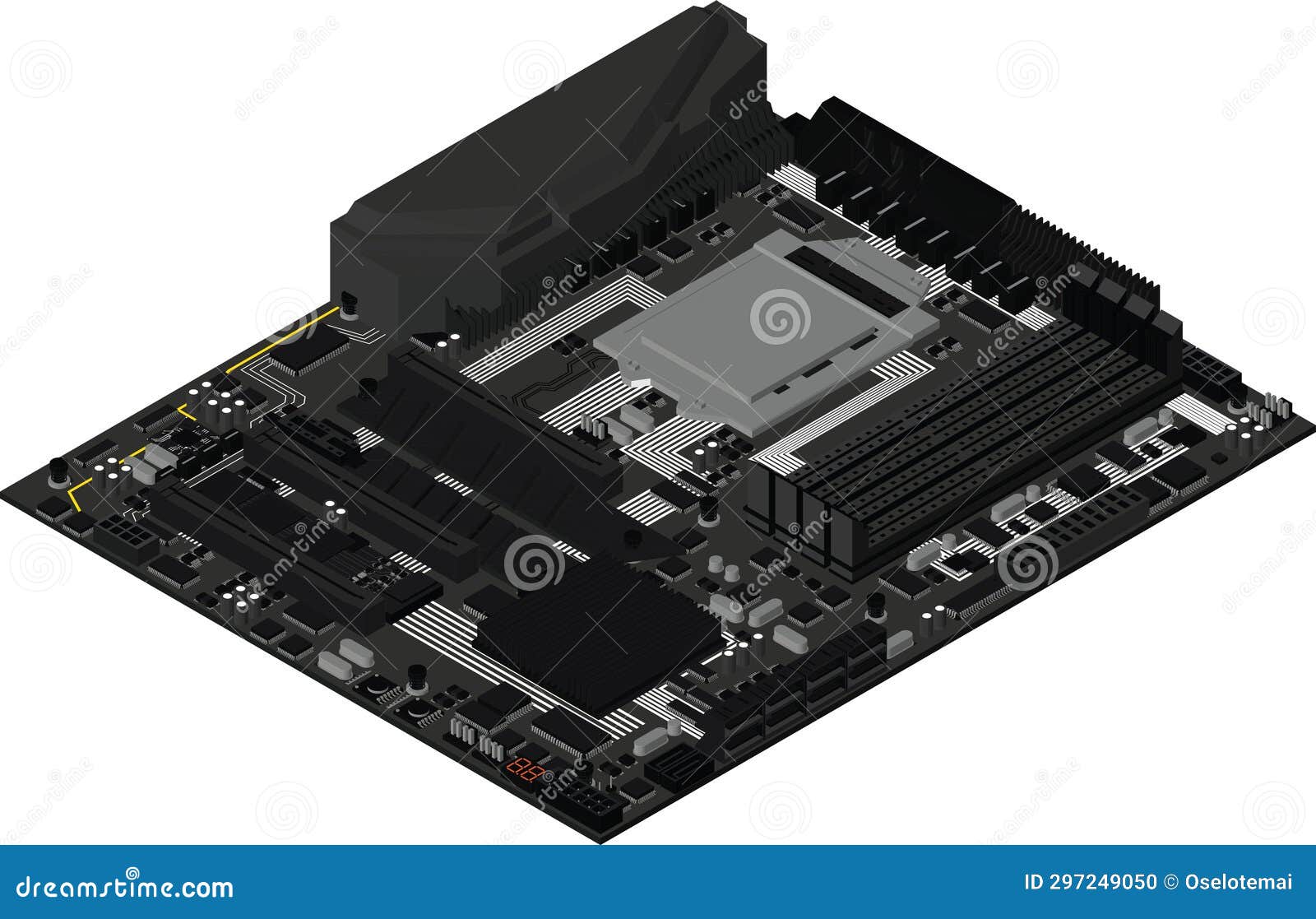 An Illustration of the Components of a Basic Computer.computer ...