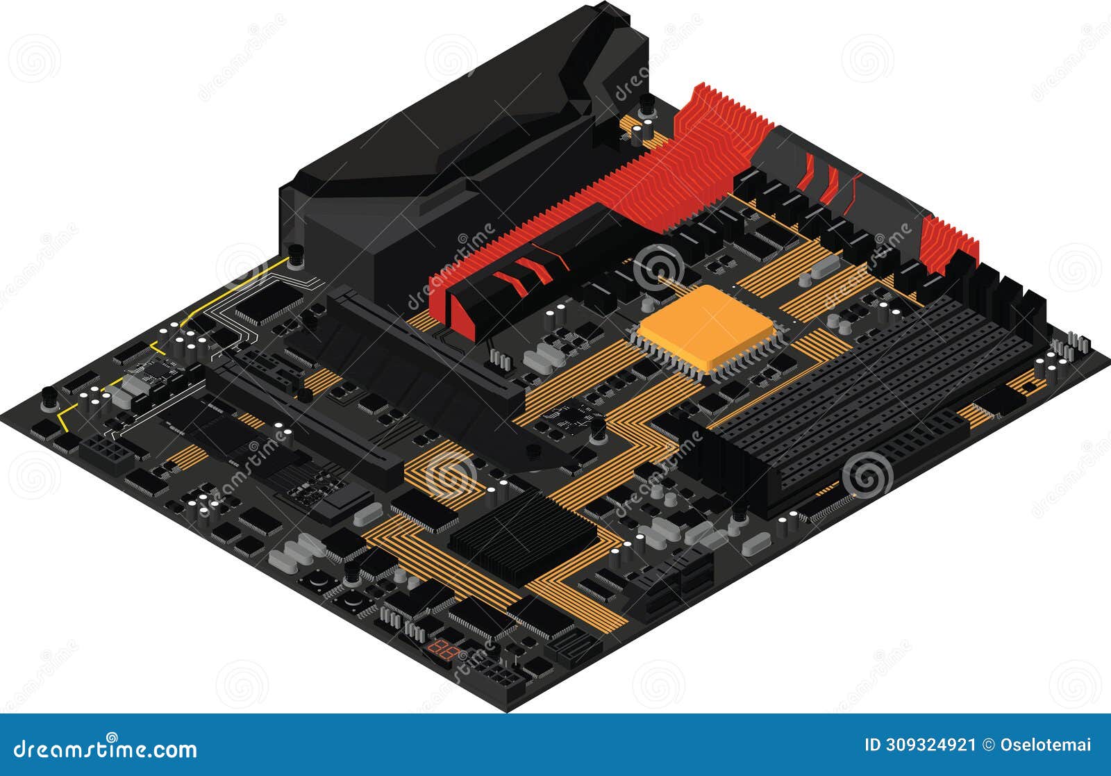 An Illustration of the Components of a Basic Computer.computer ...