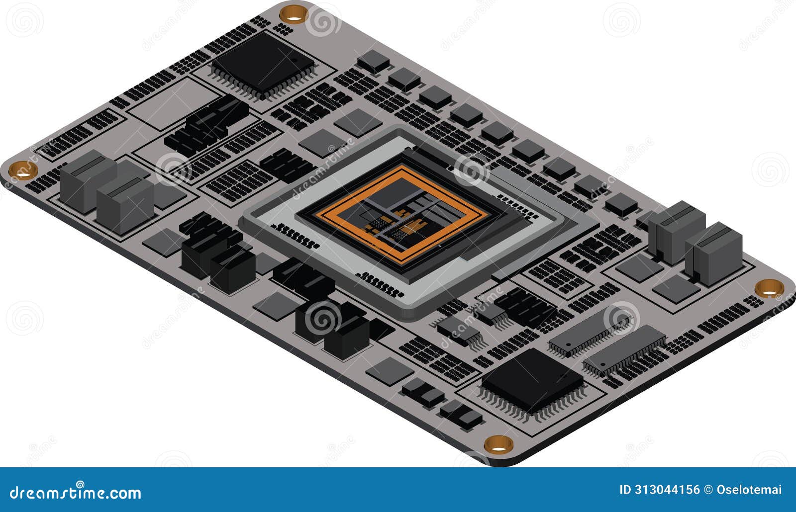 An Illustration of the Components of a Basic Computer.computer ...