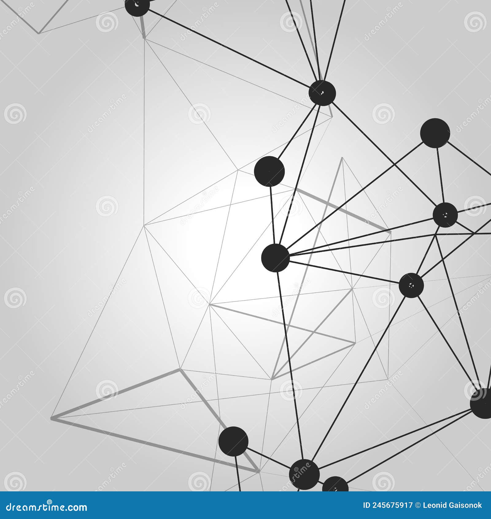 Illustration with Compound Vector Molecule. Organic Shape Stock ...