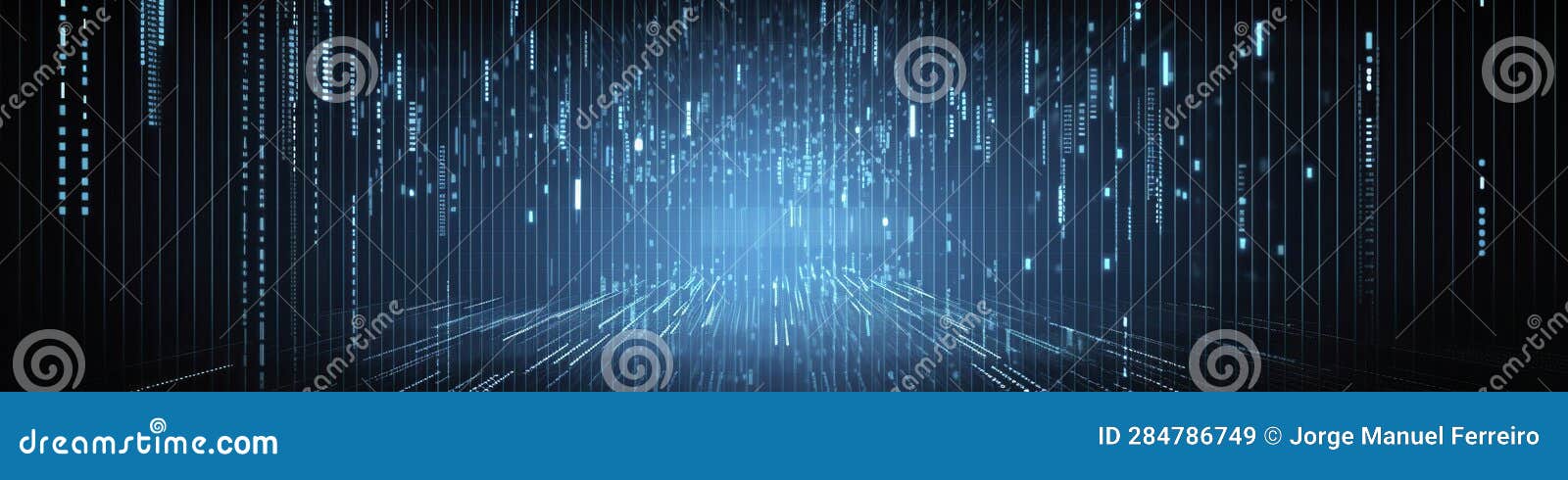 Illustration,computer Binary Data,website Header, Generative Ai Stock ...