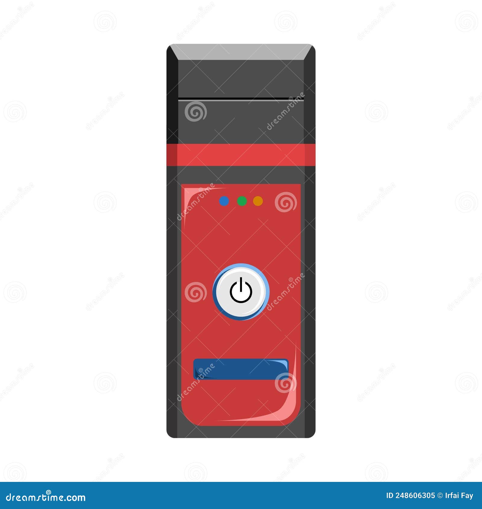 Illustration of Computer CPU Good for Clipart, Templates Etc Stock ...