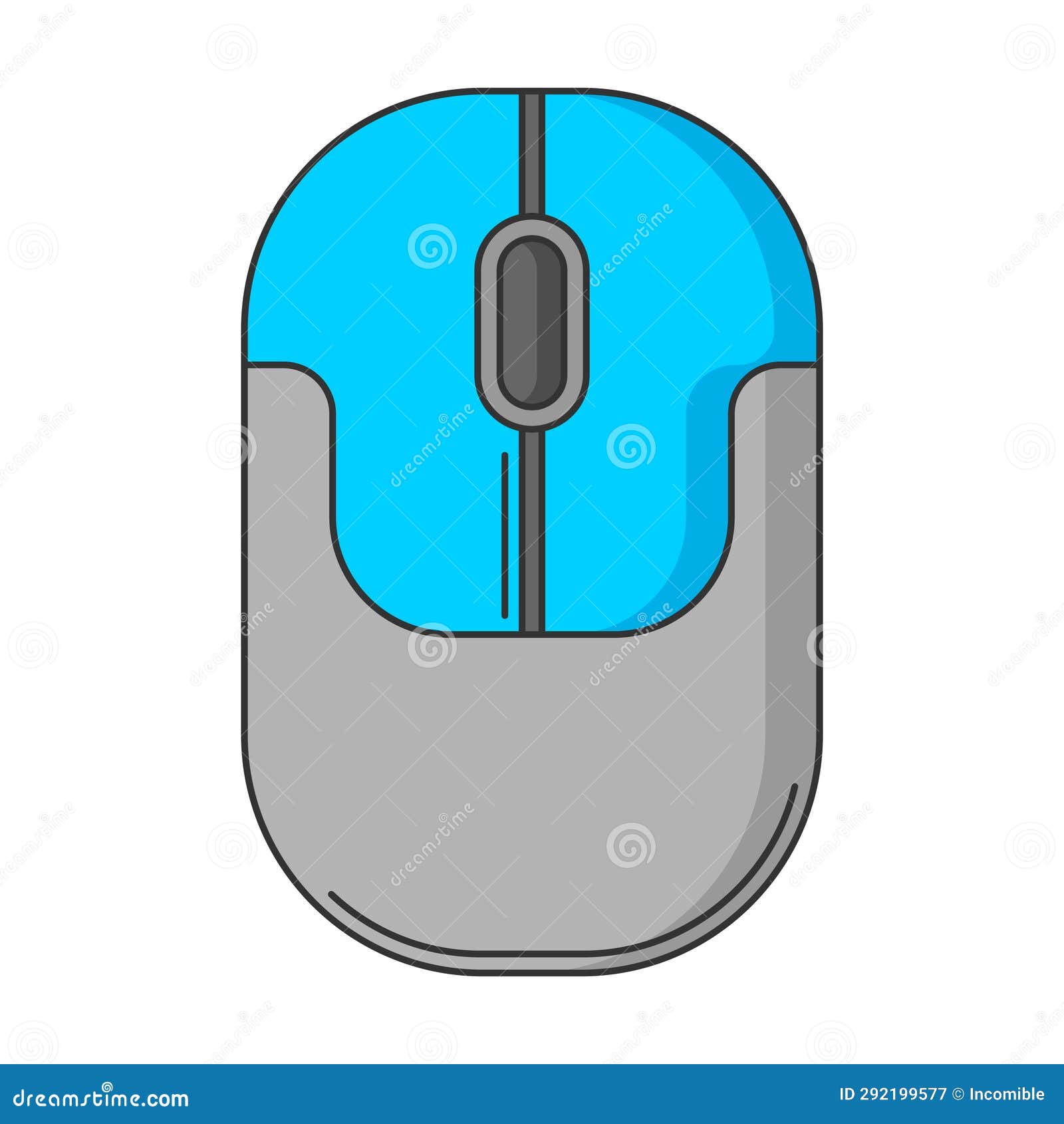 Illustration of Computer Mouse. Equipment and Work Device. Stock Vector ...