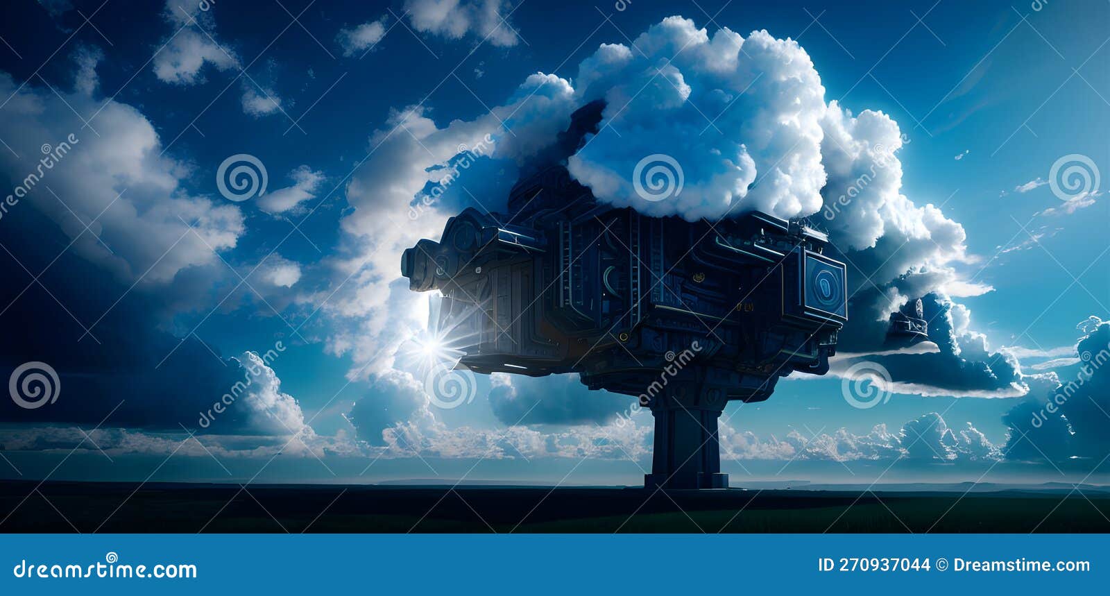 Cloud Network Solution Computing Big Data Center, Futurist ...