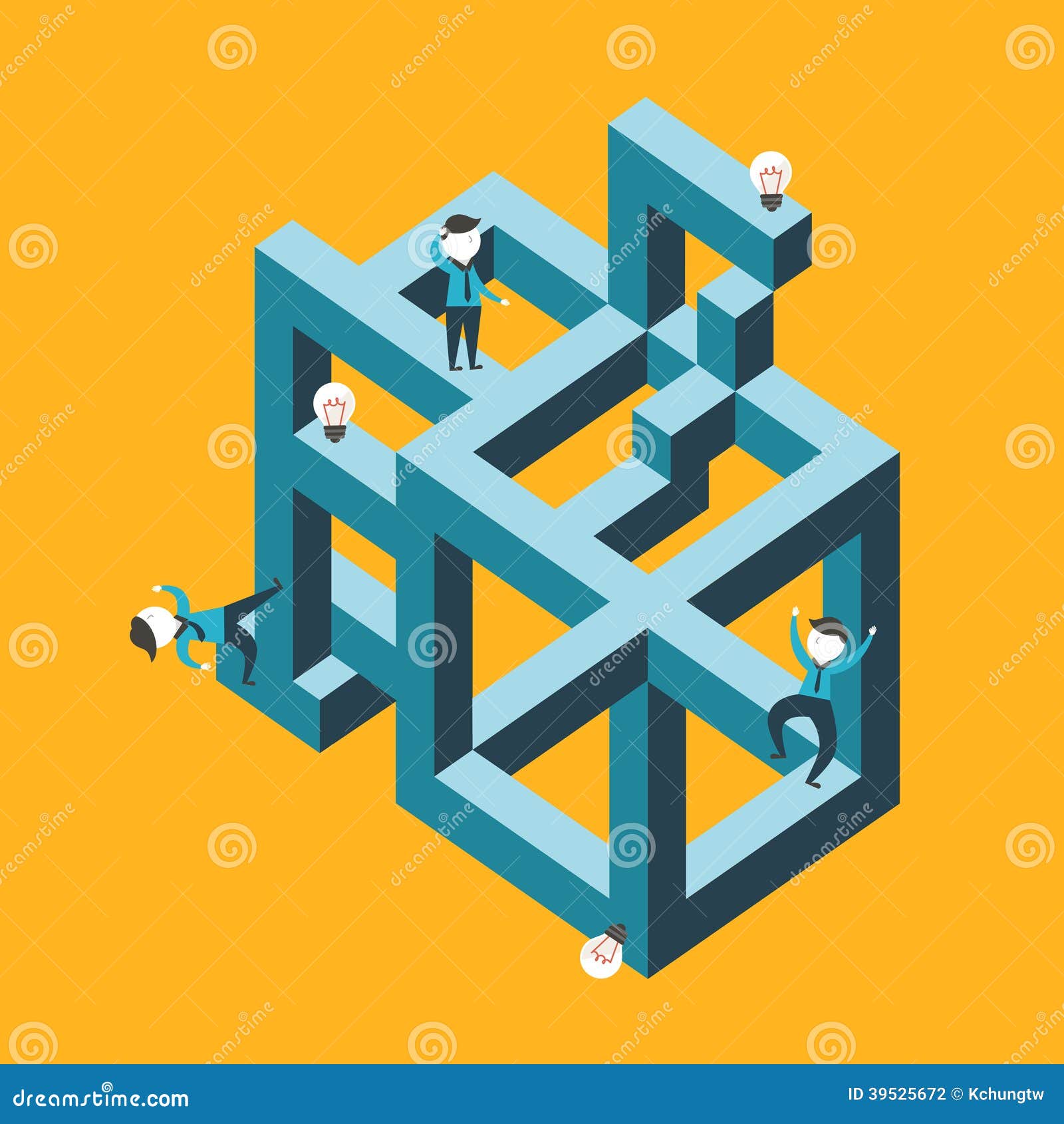 Illustration Concept of Confused Stock Vector - Illustration of ...