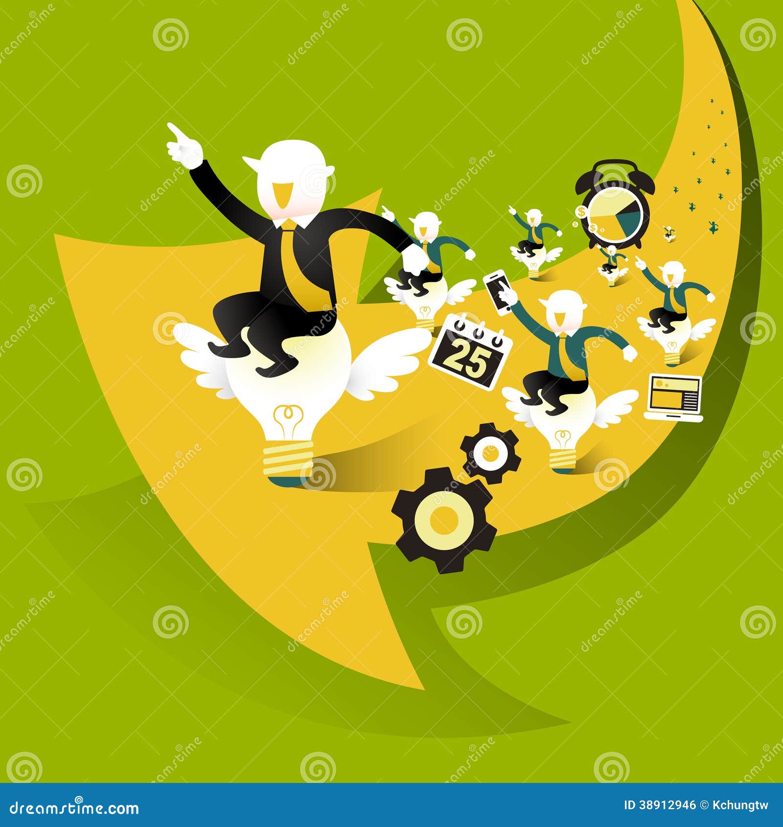 Illustration Concept of Creative Collaboration Stock Vector ...