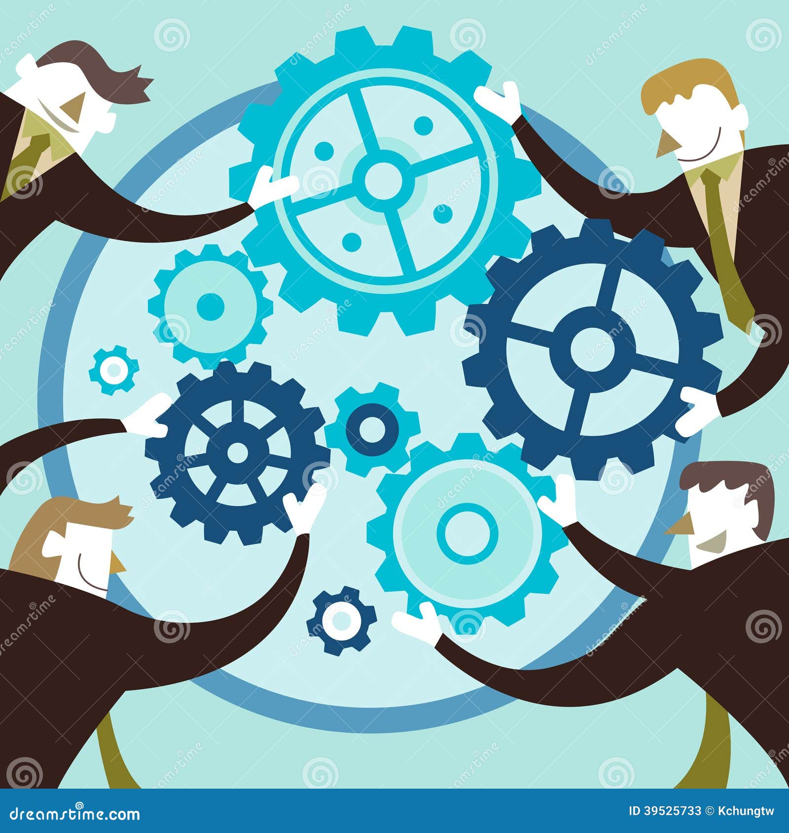 Illustration Concept of Creative Collaboration Stock Vector ...