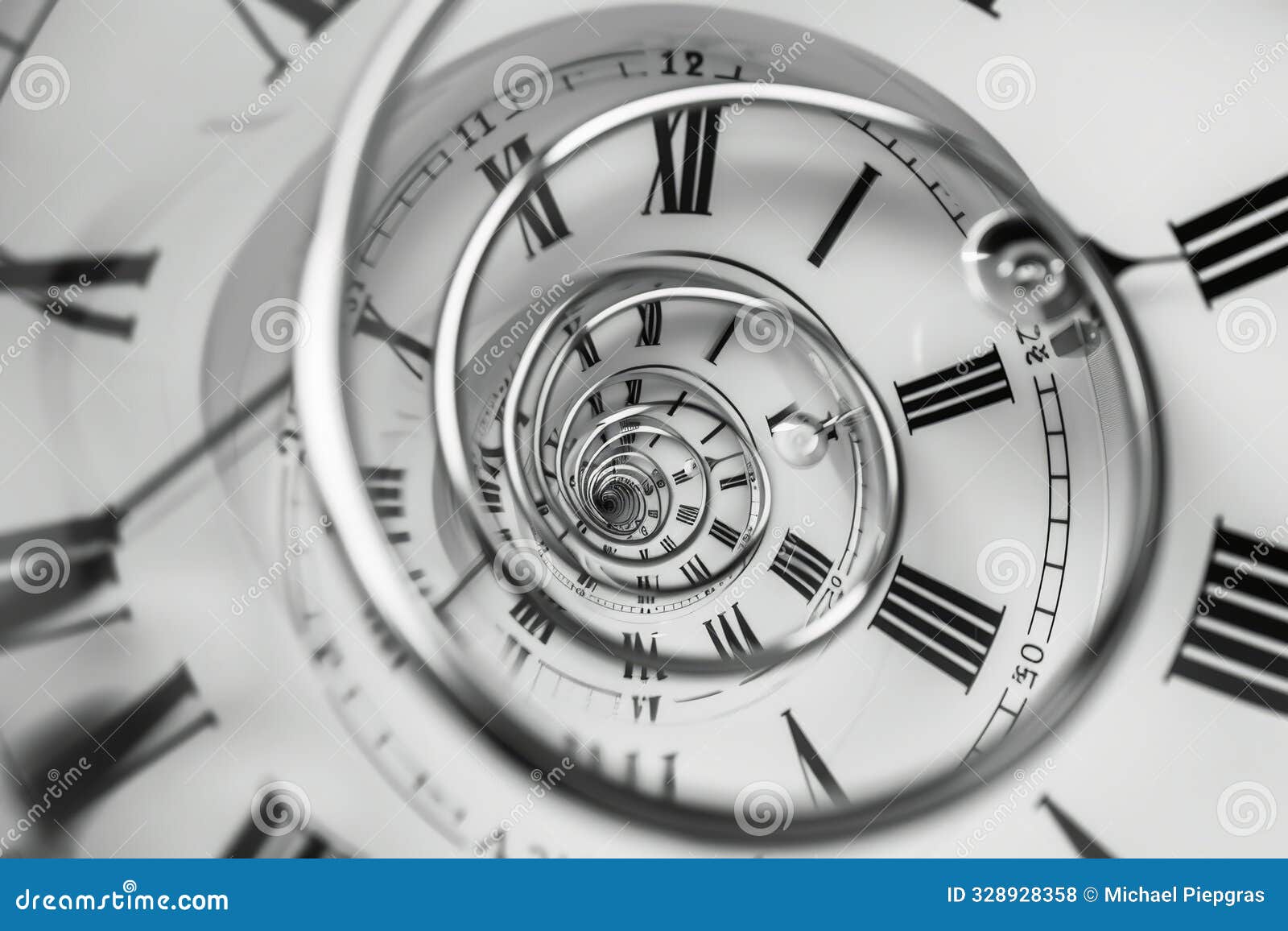Illustration Concept of the Evolution of Time Stock Illustration ...