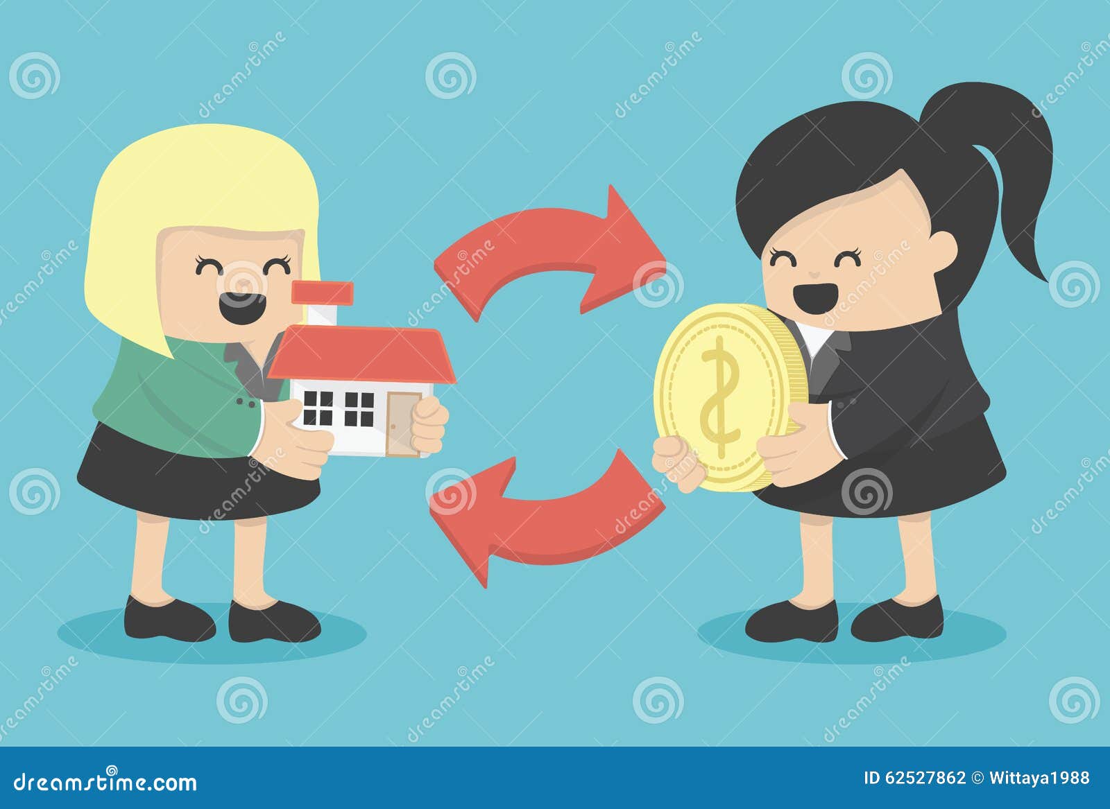 Illustration Concept Home Buying Stock Vector - Illustration of icon ...