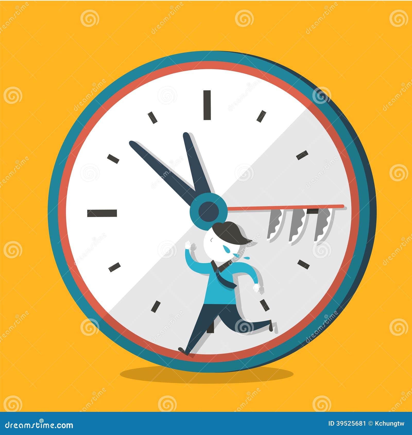 Illustration Concept of Hurry Up Stock Vector - Illustration of ...