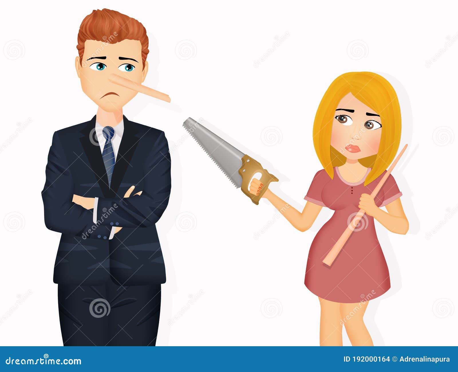 Illustration on the Concept of Lie Stock Illustration - Illustration of ...