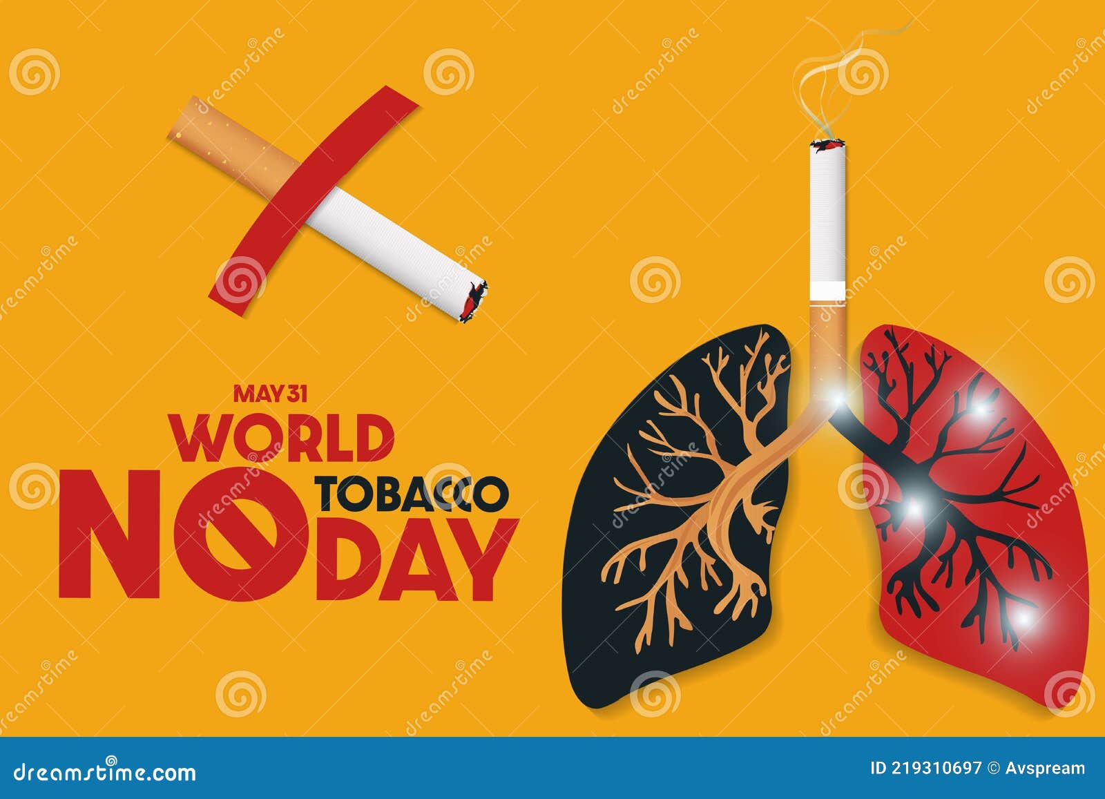 Illustration of Concept May 31st World No Tobacco Day Stock Vector ...