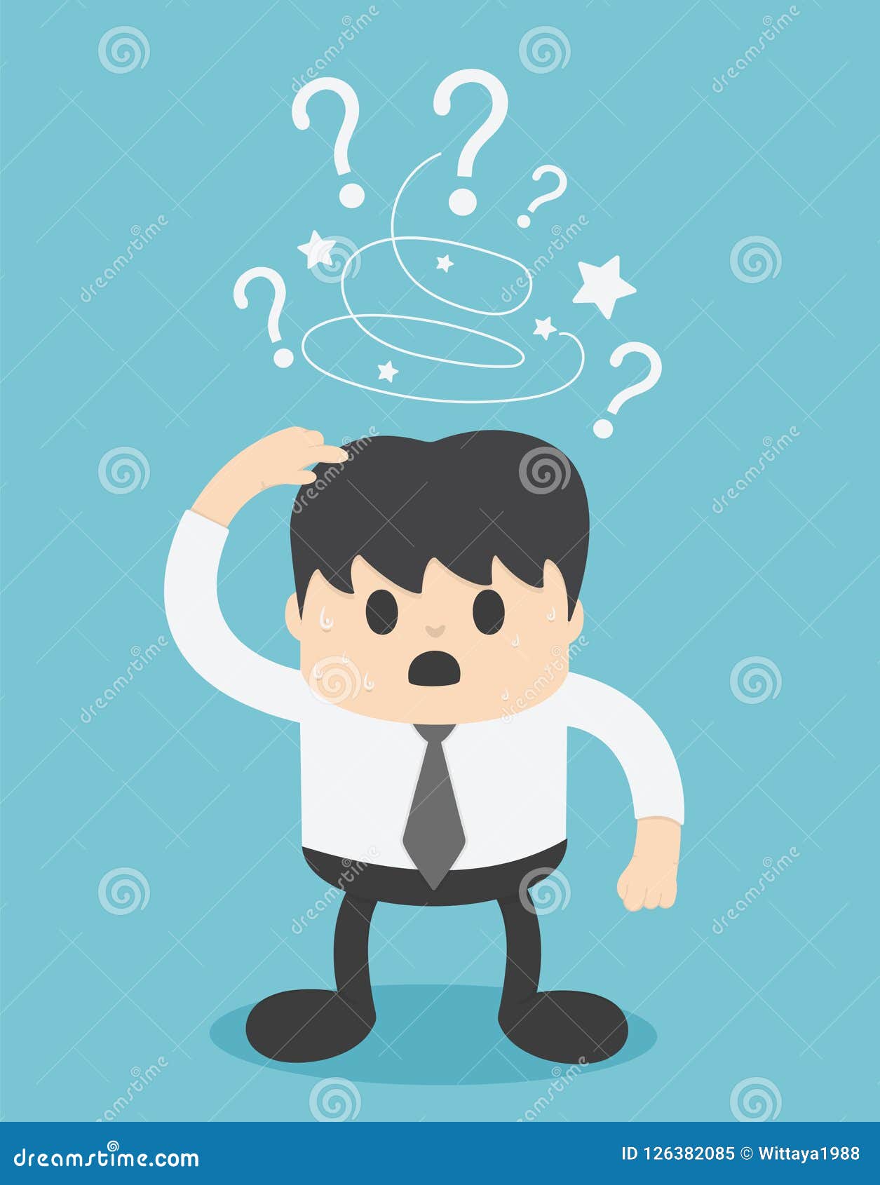 Troubled Businessman Stuck In Closed Jar. Man And Woman Colleagues ...