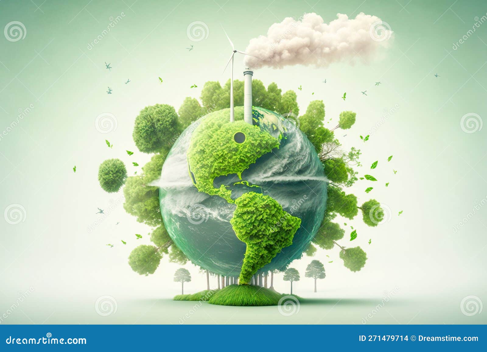 Concept of the World Collapsing Stock Illustration - Illustration of ...