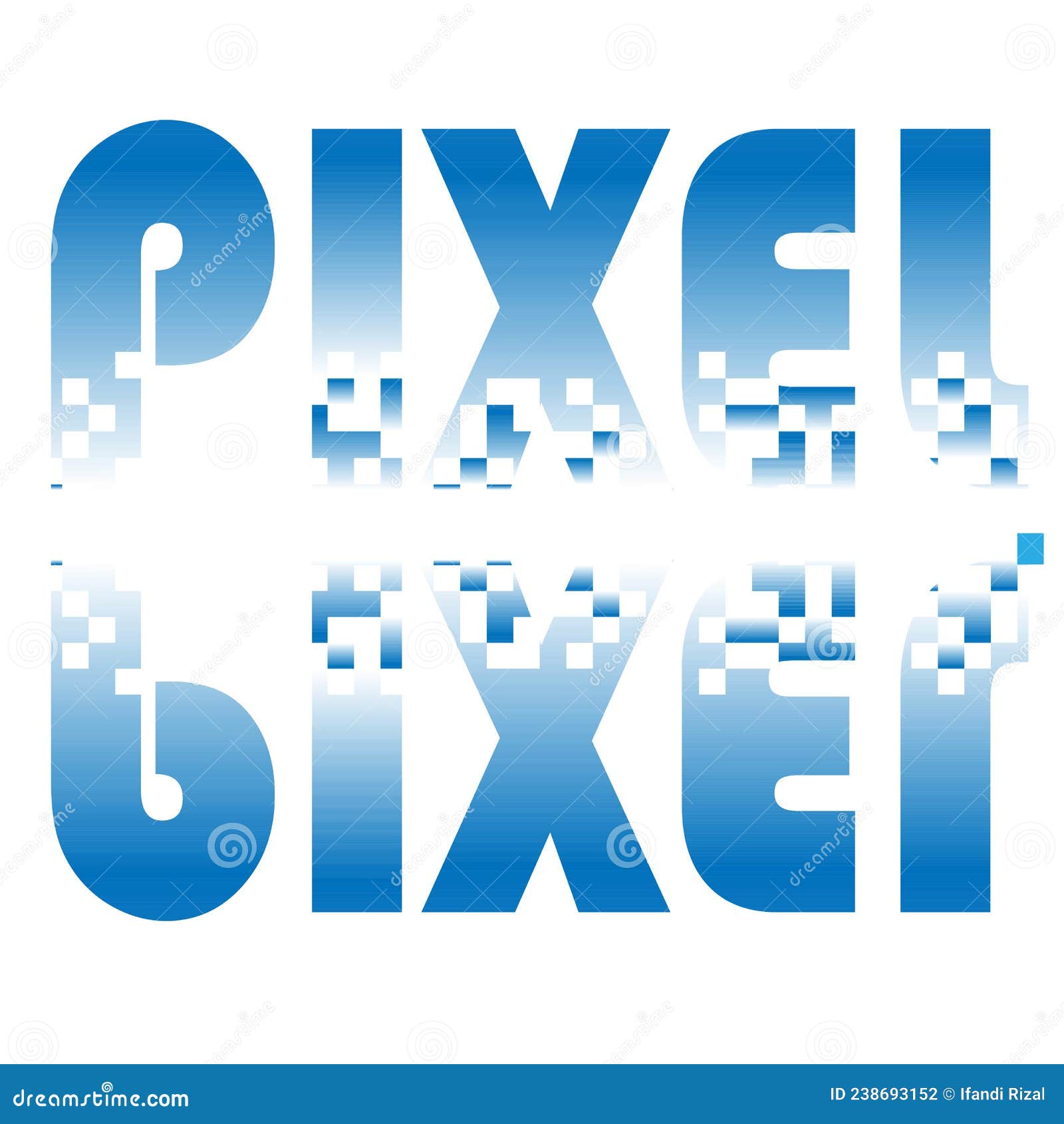 Illustration Conception De Pixel Avec Combinaison De Couleurs ...