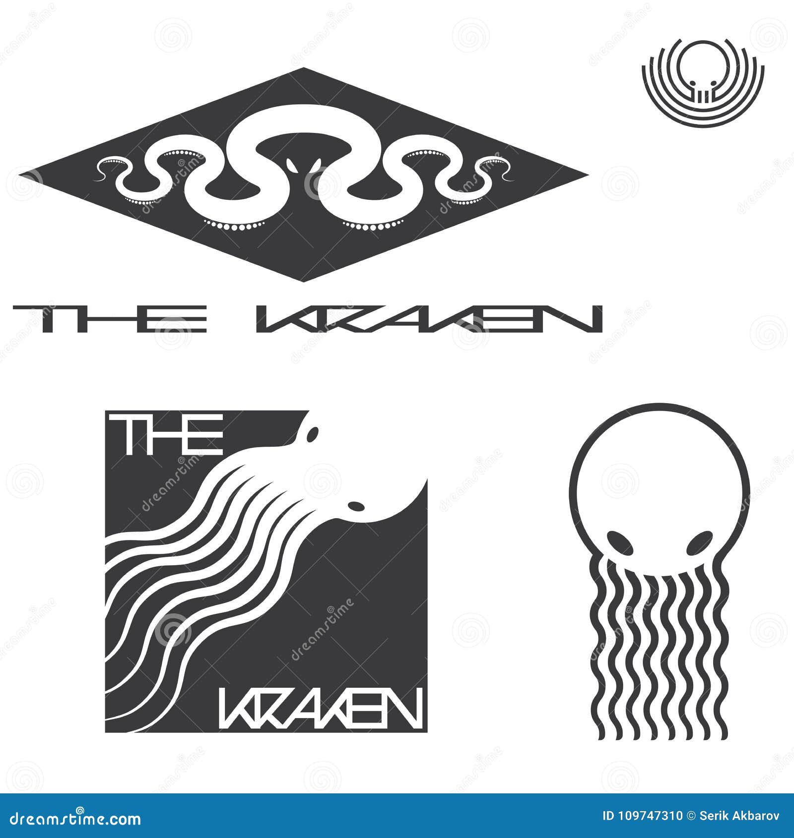 An Illustration Consisting of Four Different Images of a Mythical ...