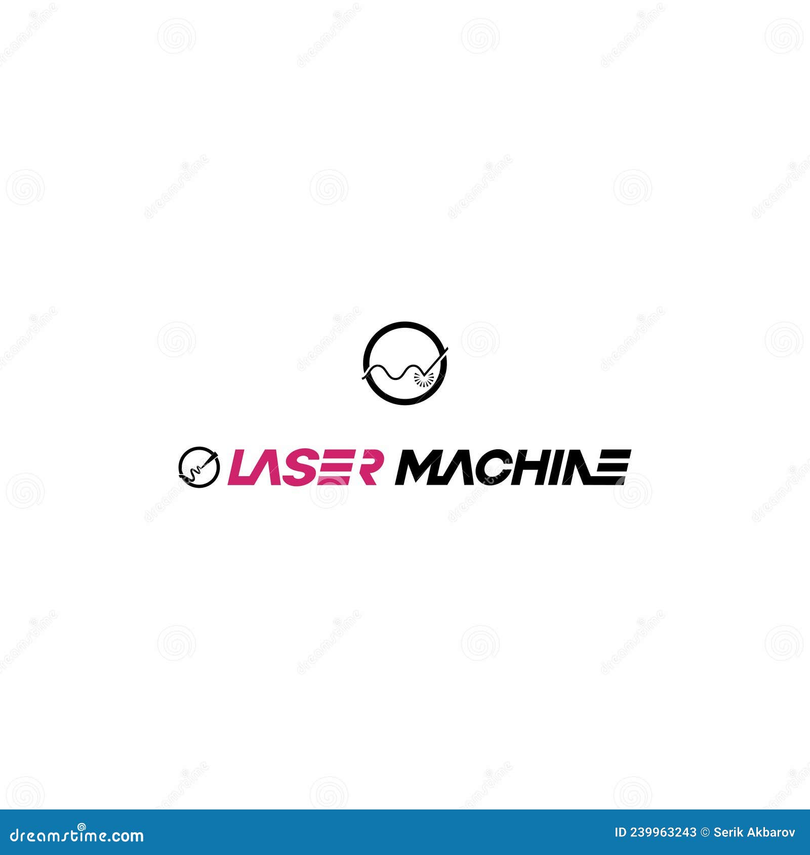 Illustration Consisting of an Image of a Laser Cutting Machine Stock ...