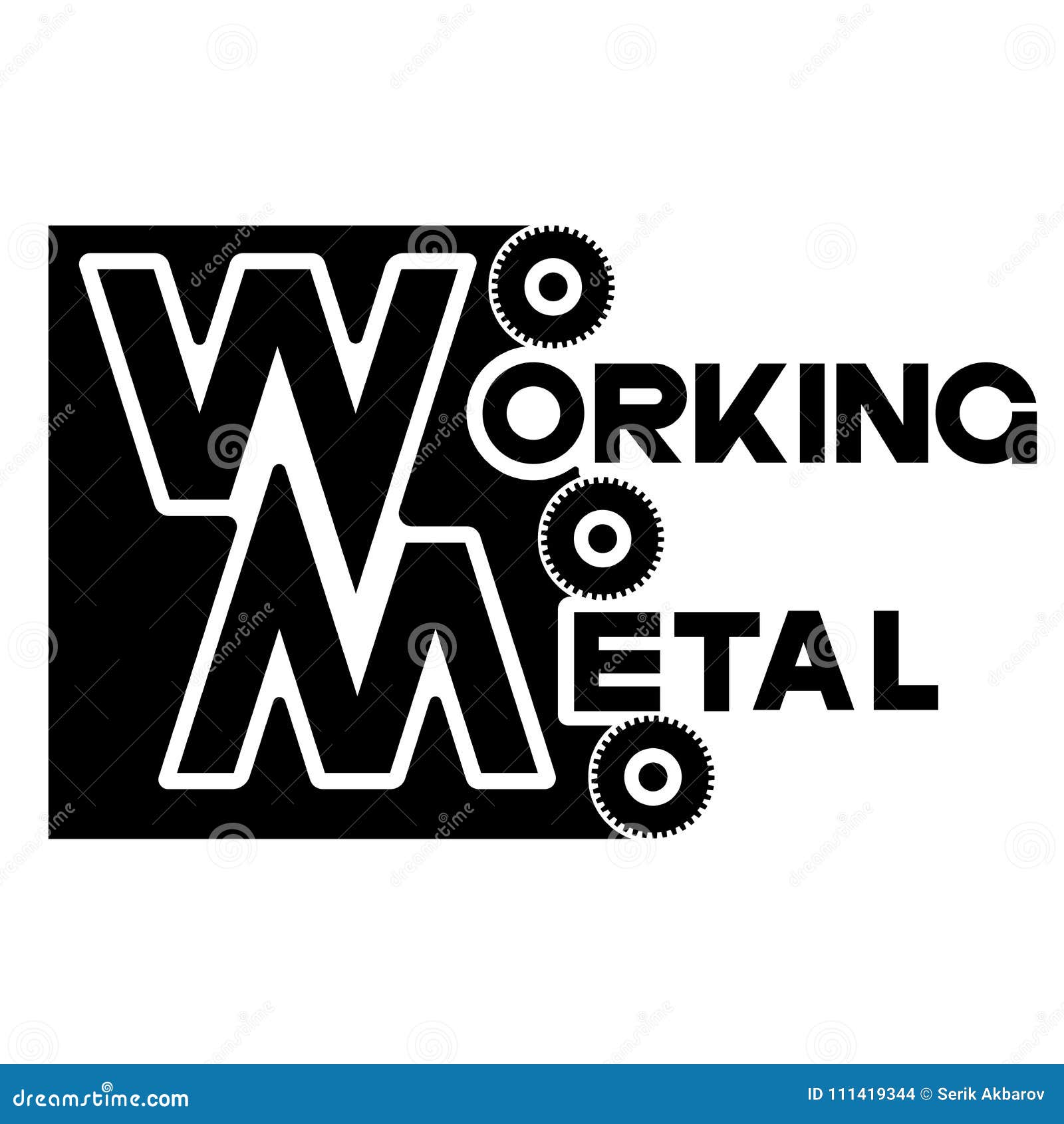 An Illustration Consisting of an Image of the Words `metal Worked ...