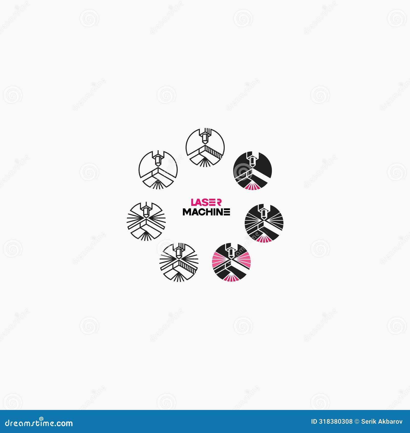 An Illustration Consisting of a Plasma Cutting Stock Vector ...