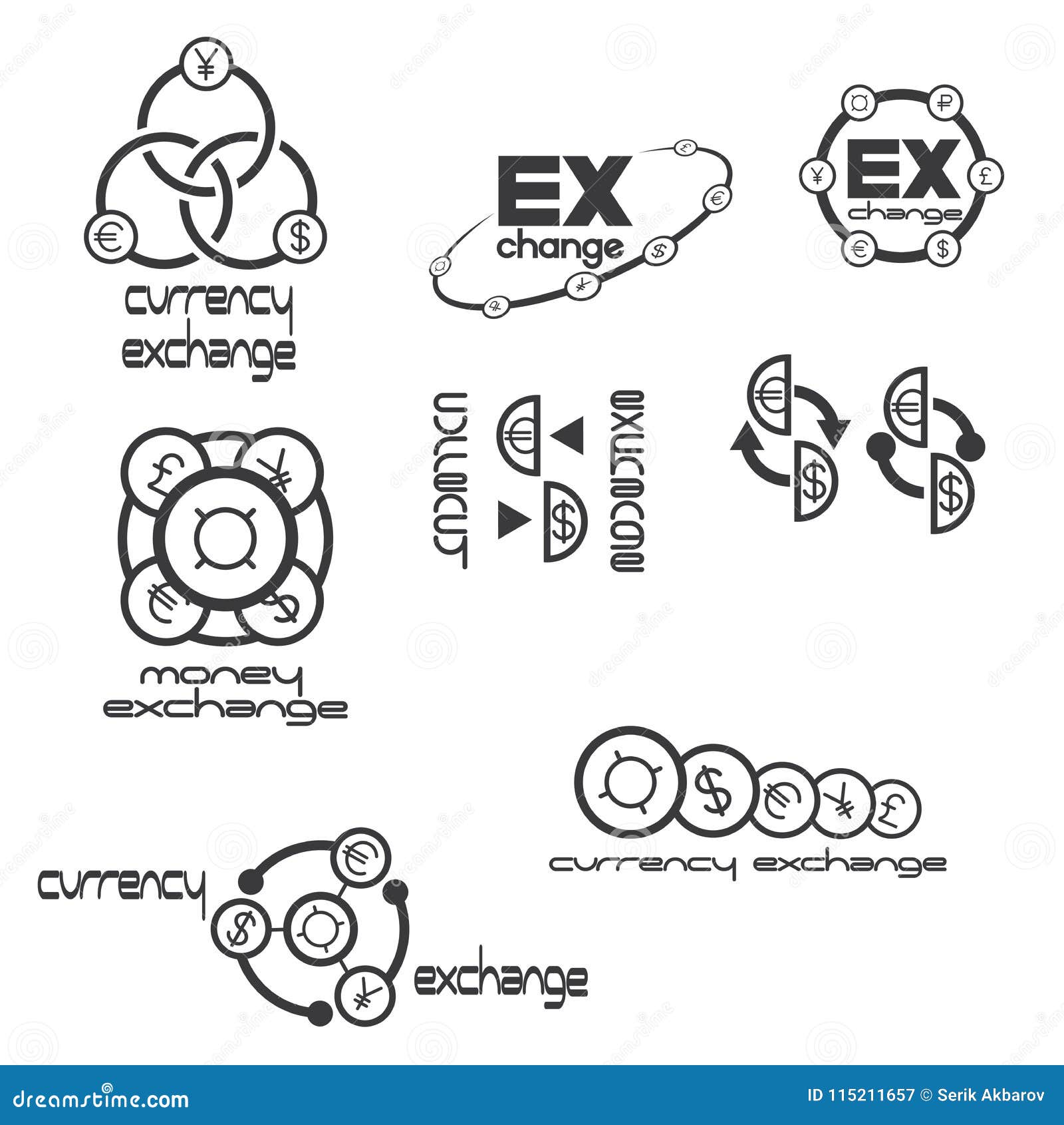 An Illustration Consisting of Several Icons of the Exchange Points ...