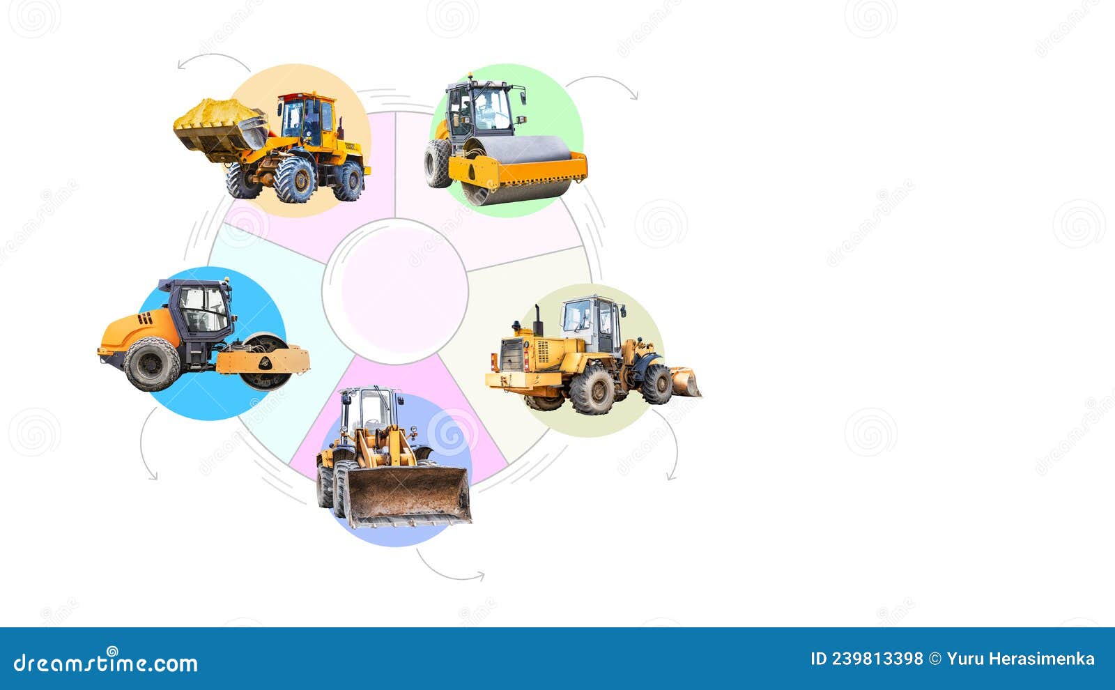 Illustration Of Construction Equipment In The Form Of Infographics ...