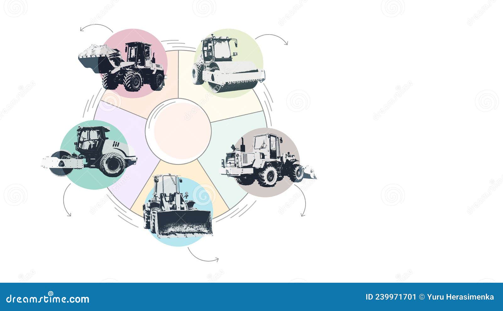 Illustration of Construction Equipment in the Form of Infographics ...