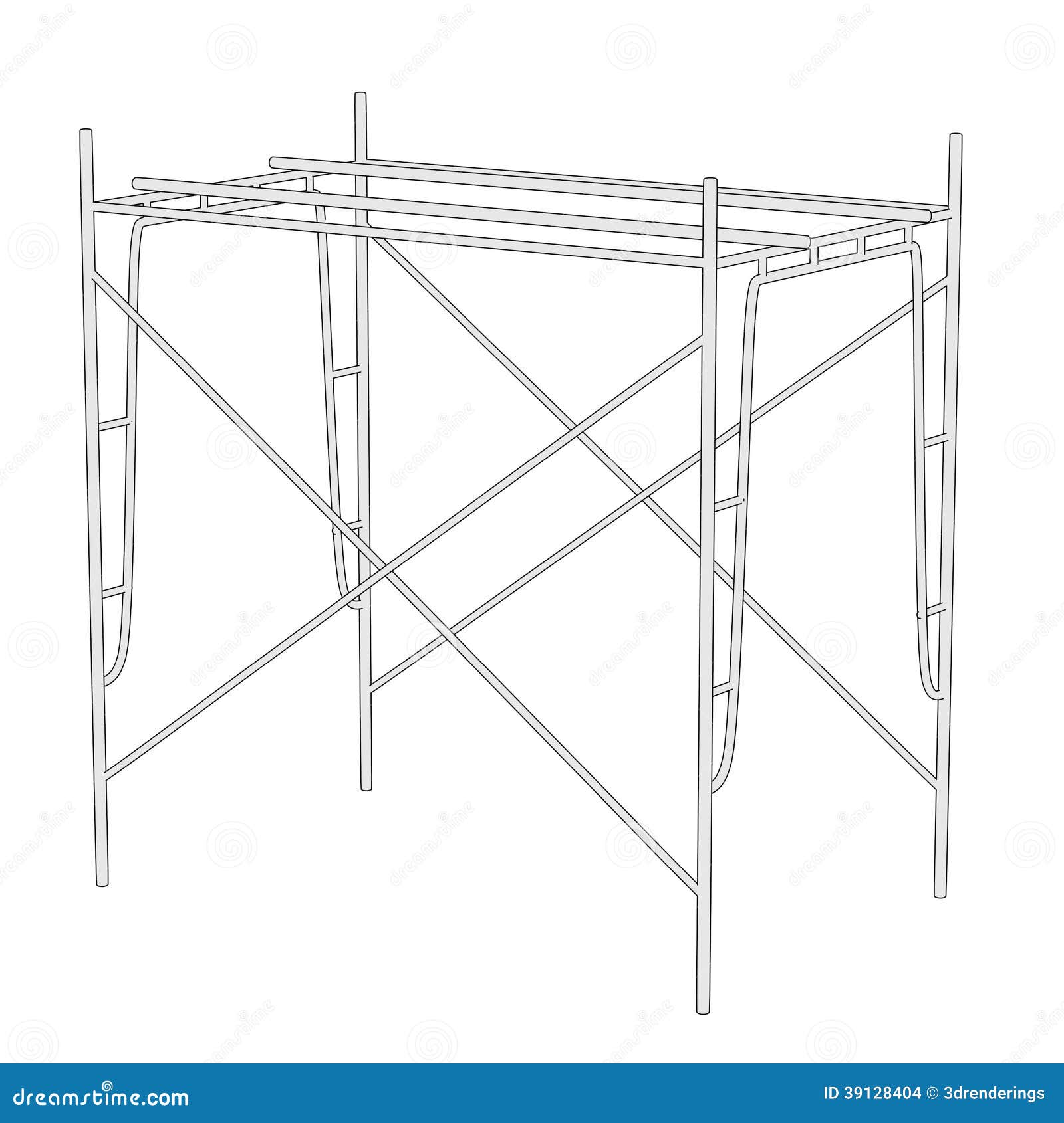 Illustration of Construction Scaffolding Stock Illustration ...