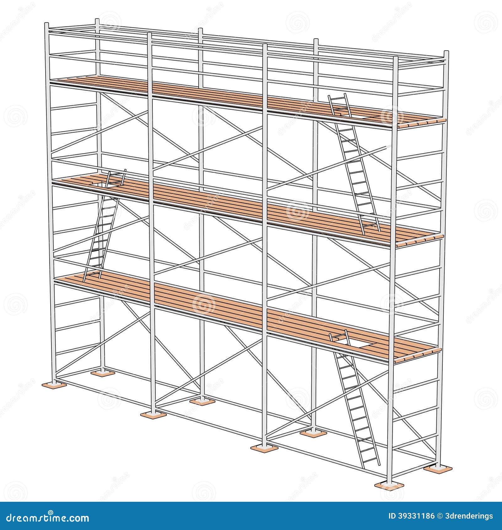 Illustration of Construction Scaffolding Stock Illustration ...