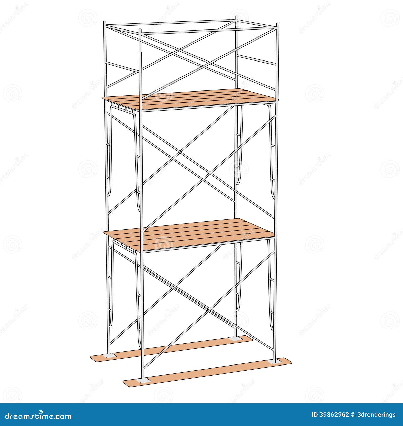 Illustration of Construction Scaffolding Stock Illustration ...