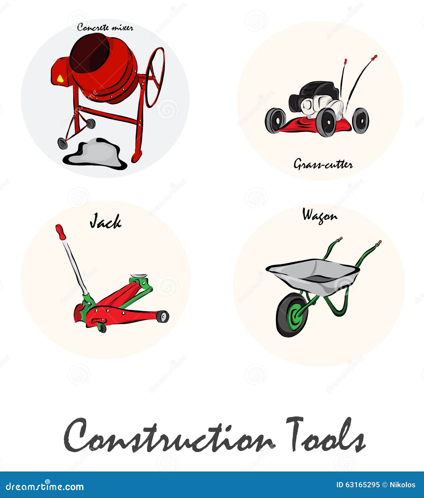 Illustration of Construction Tools Stock Vector - Illustration of ...